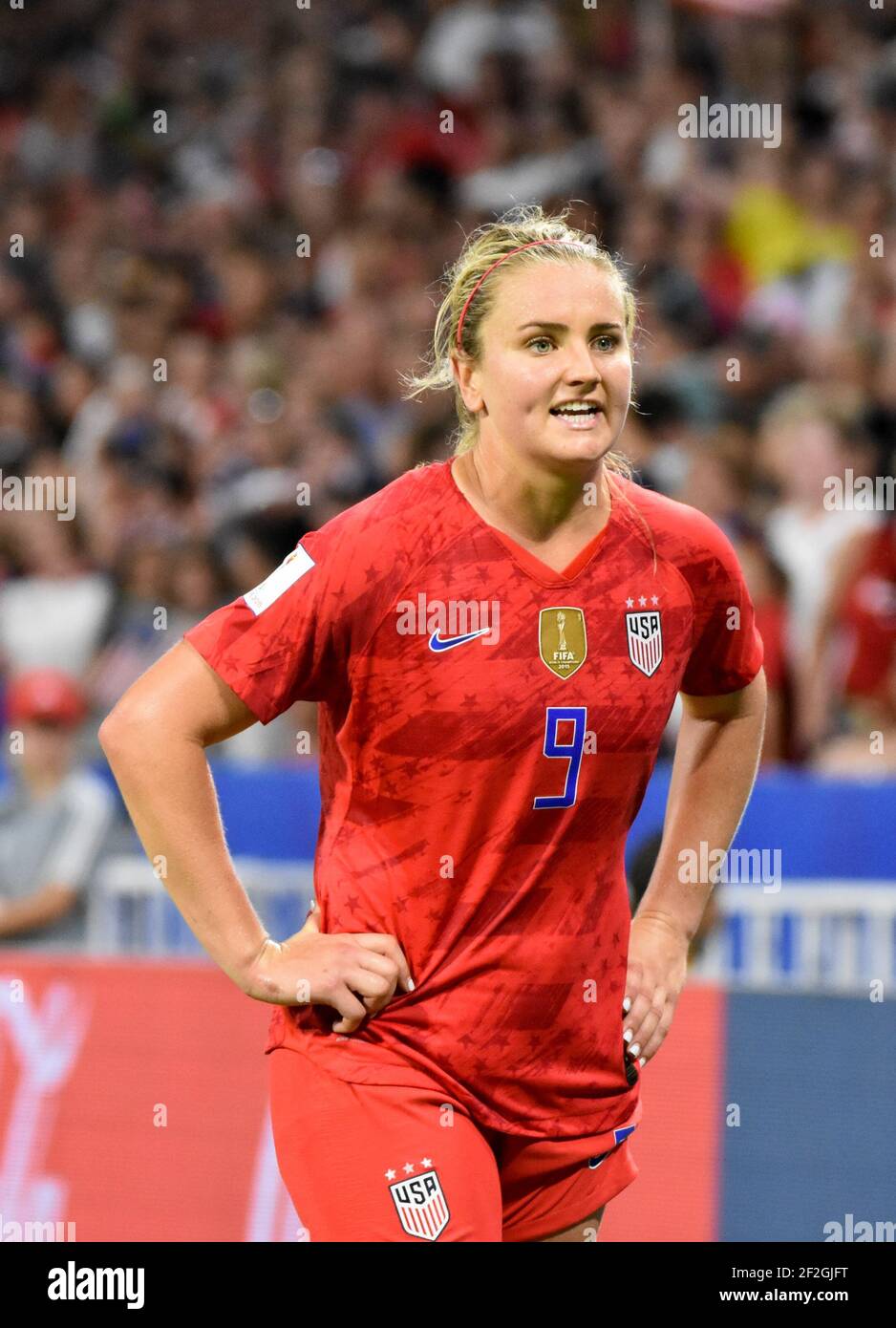 Lindsey Horan of USA reacts during the FIFA Women's World Cup France ...