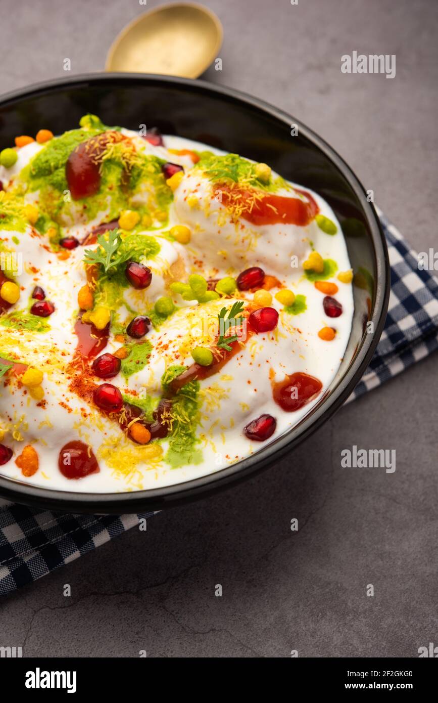 Dahi vada or bhalla is a type of chaat originating from the Indian and ...