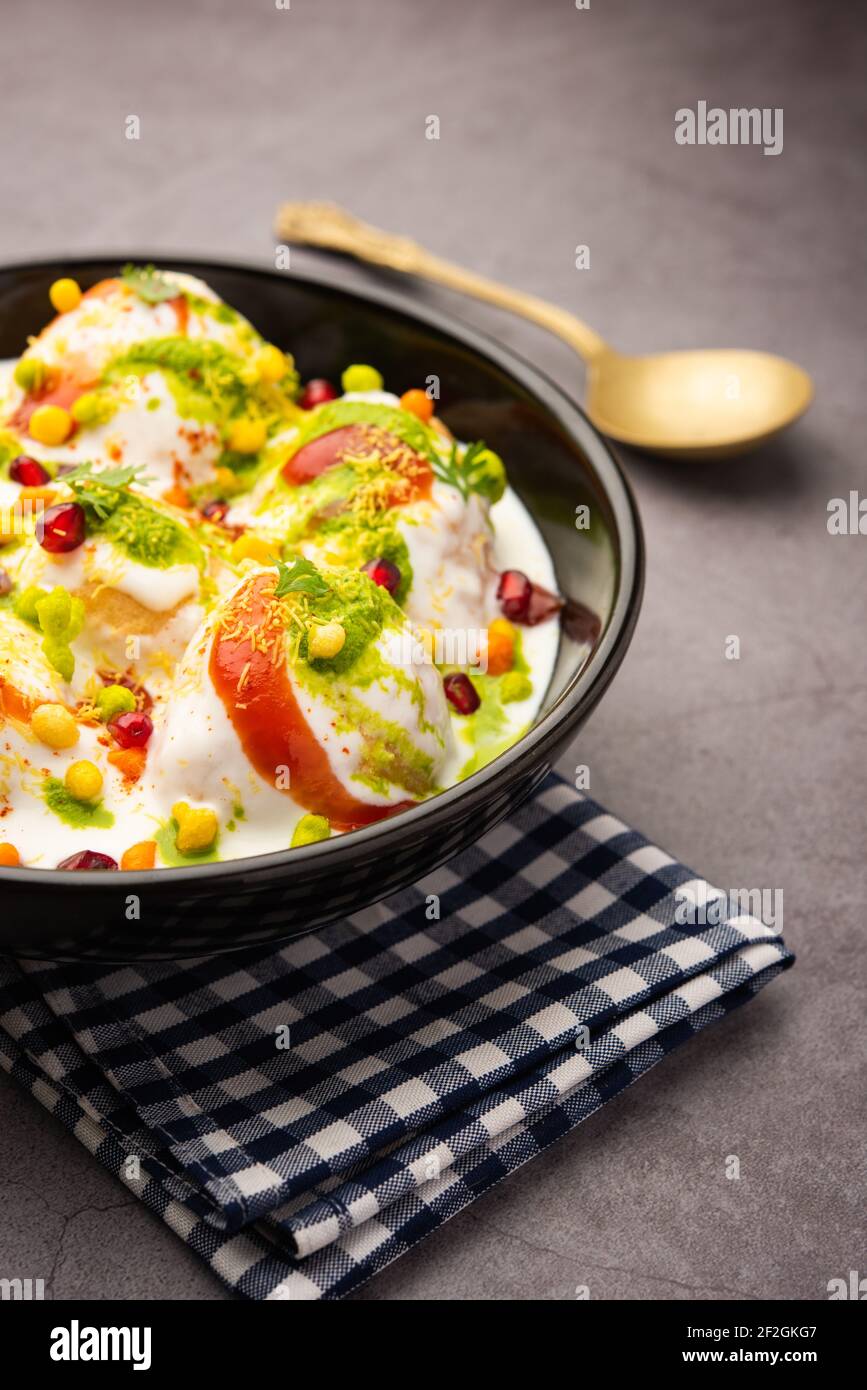 Dahi vada or bhalla is a type of chaat originating from the Indian and ...