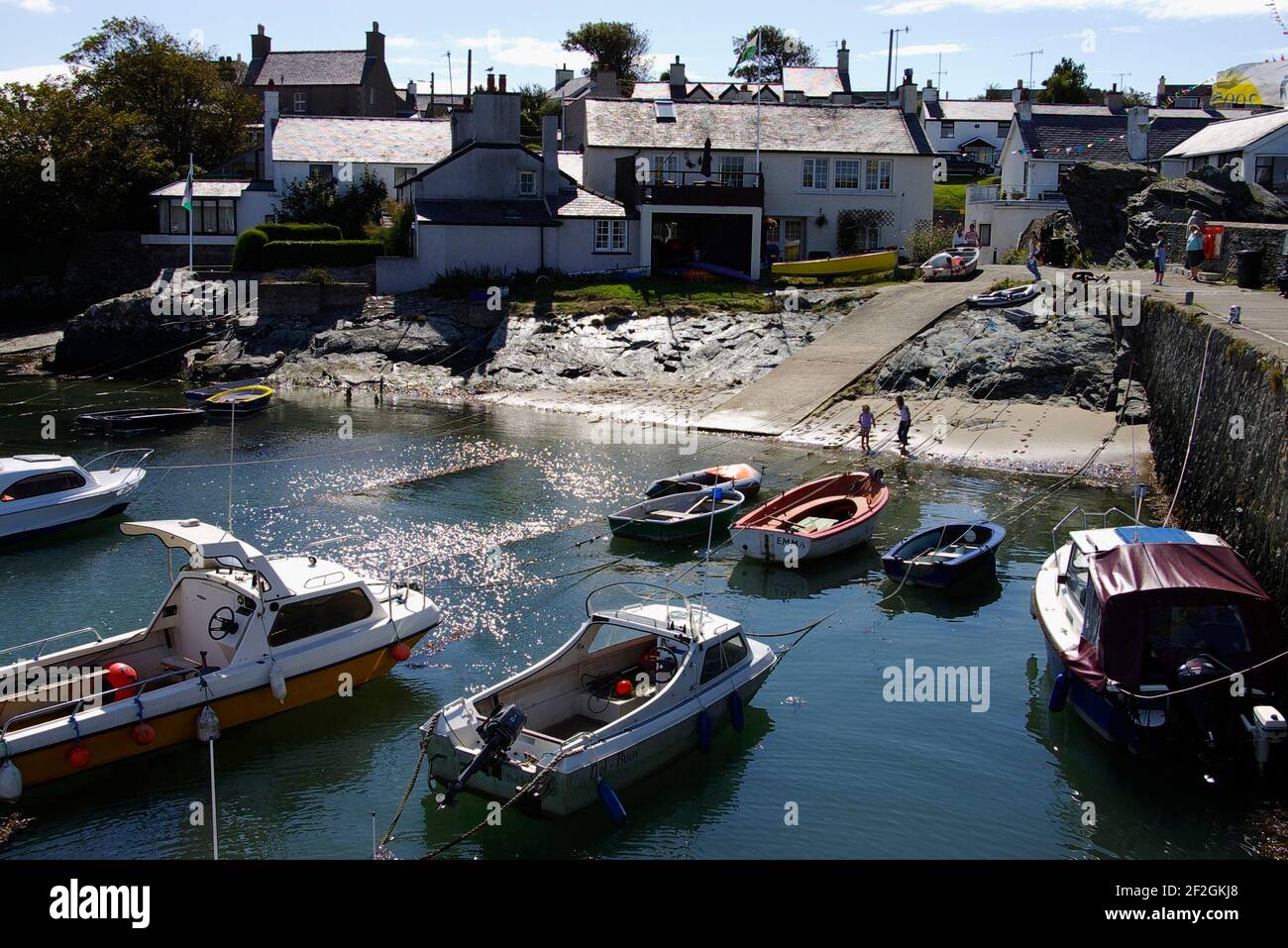 Cemaes harbour hi-res stock photography and images - Alamy