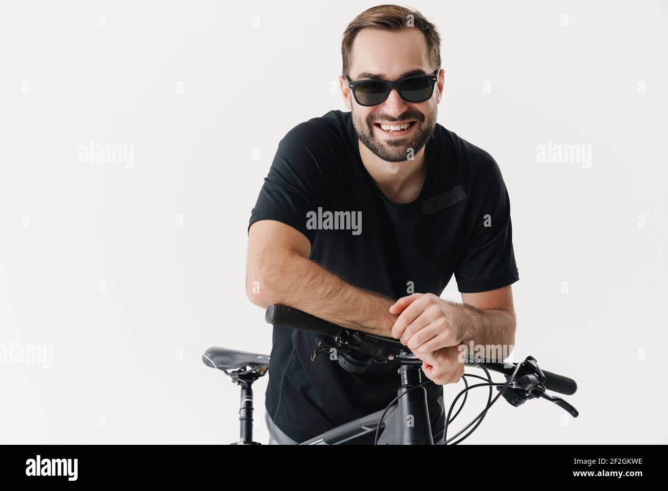 Happy cyclist hi-res stock photography and images - Alamy