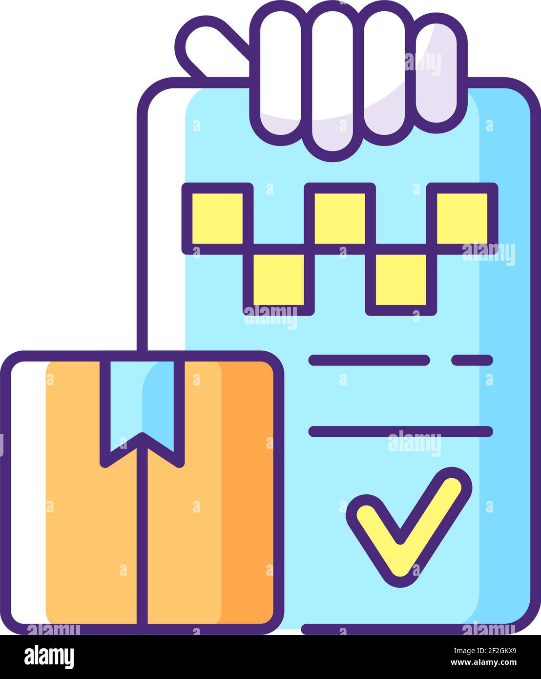 Customer pickup package Stock Vector Images - Alamy