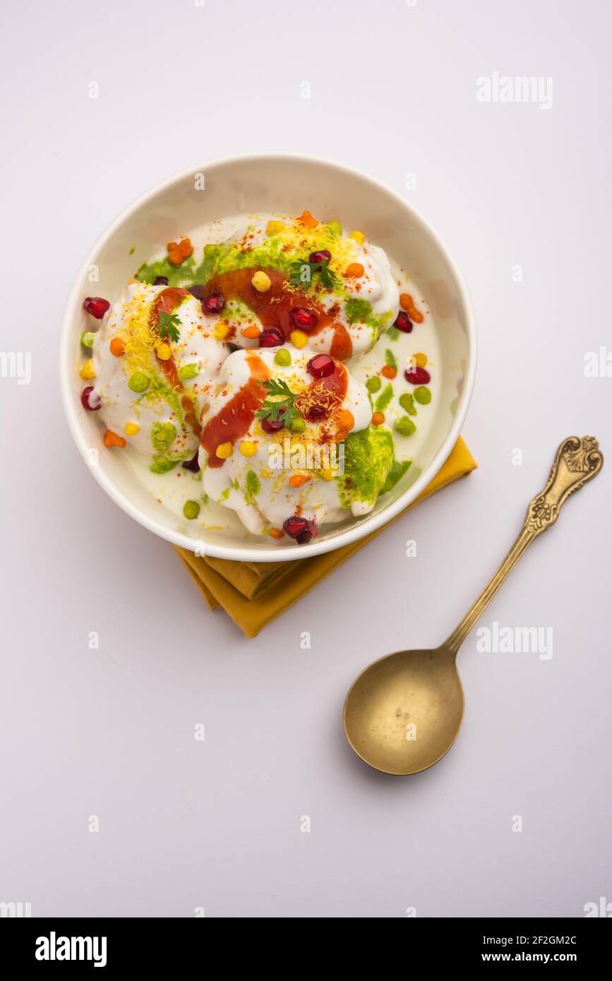 Dahi vada or bhalla is a type of chaat originating from the Indian and ...