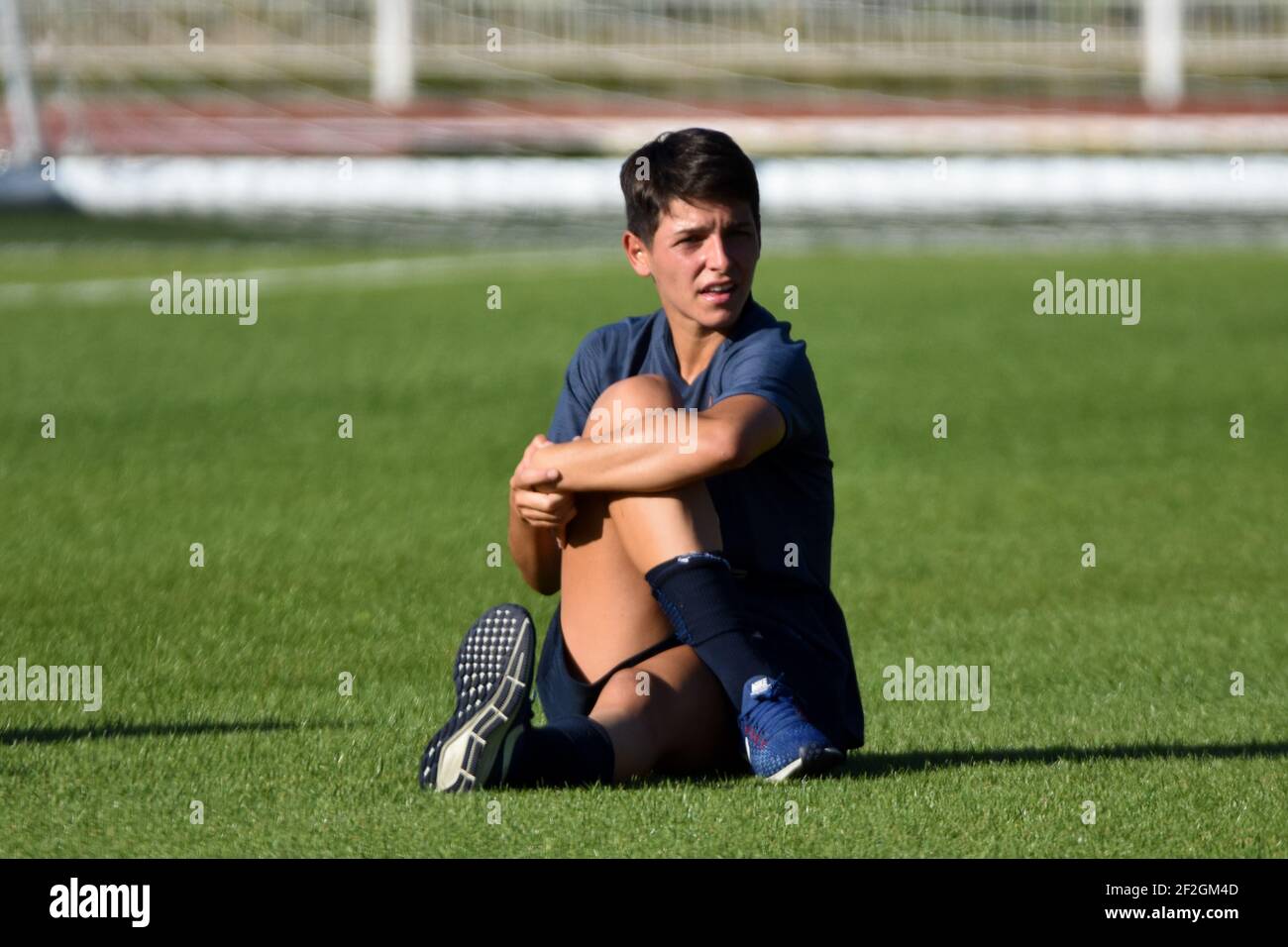 Elisa De Almeida of France during the training session of the Women's ...