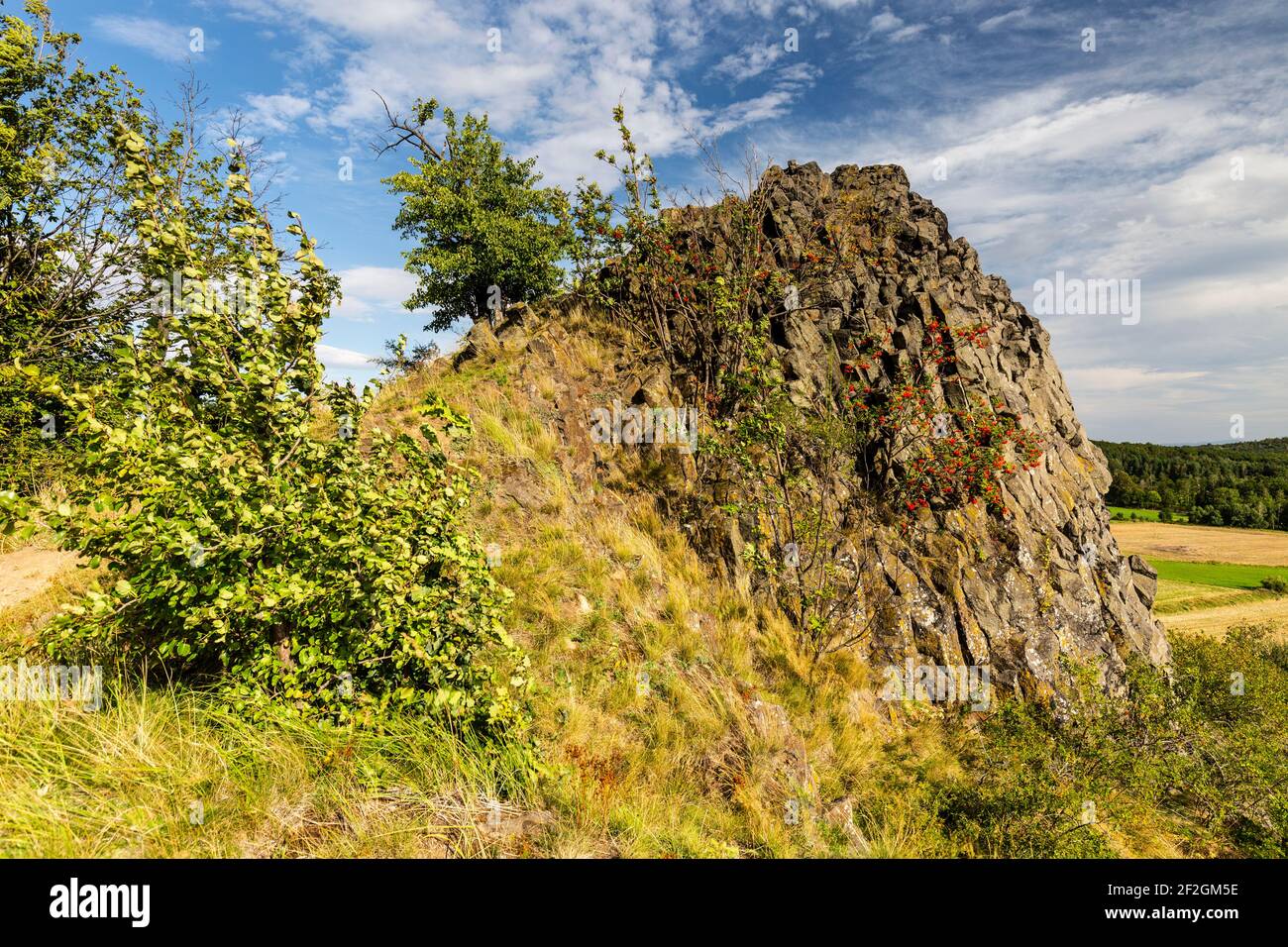Europe, Poland, Lower Silesia, Czartowska Skala / Spitzberg - extinct ...