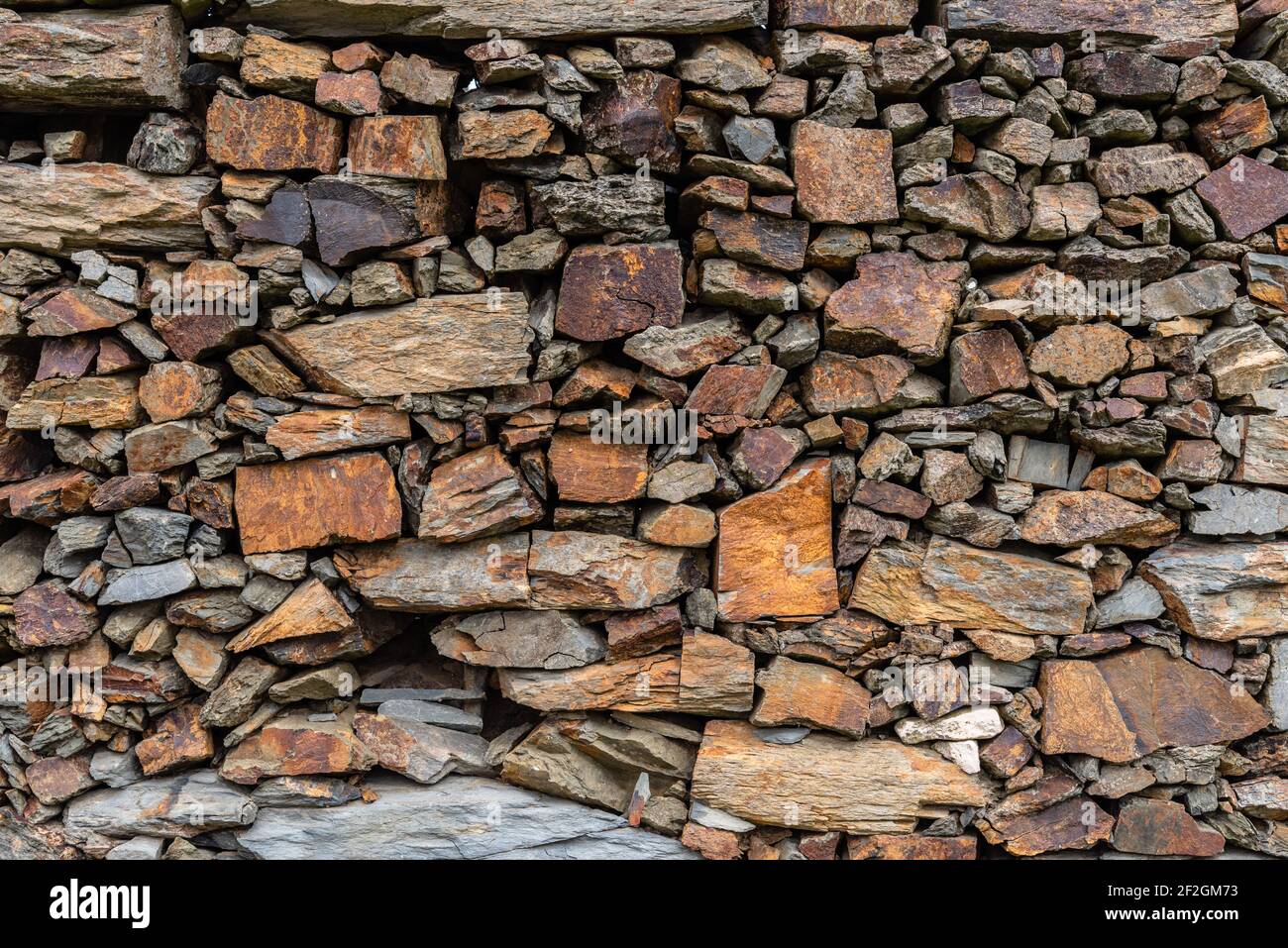 Slate slabs texture background. Pattern of black slate wall Stock Photo ...