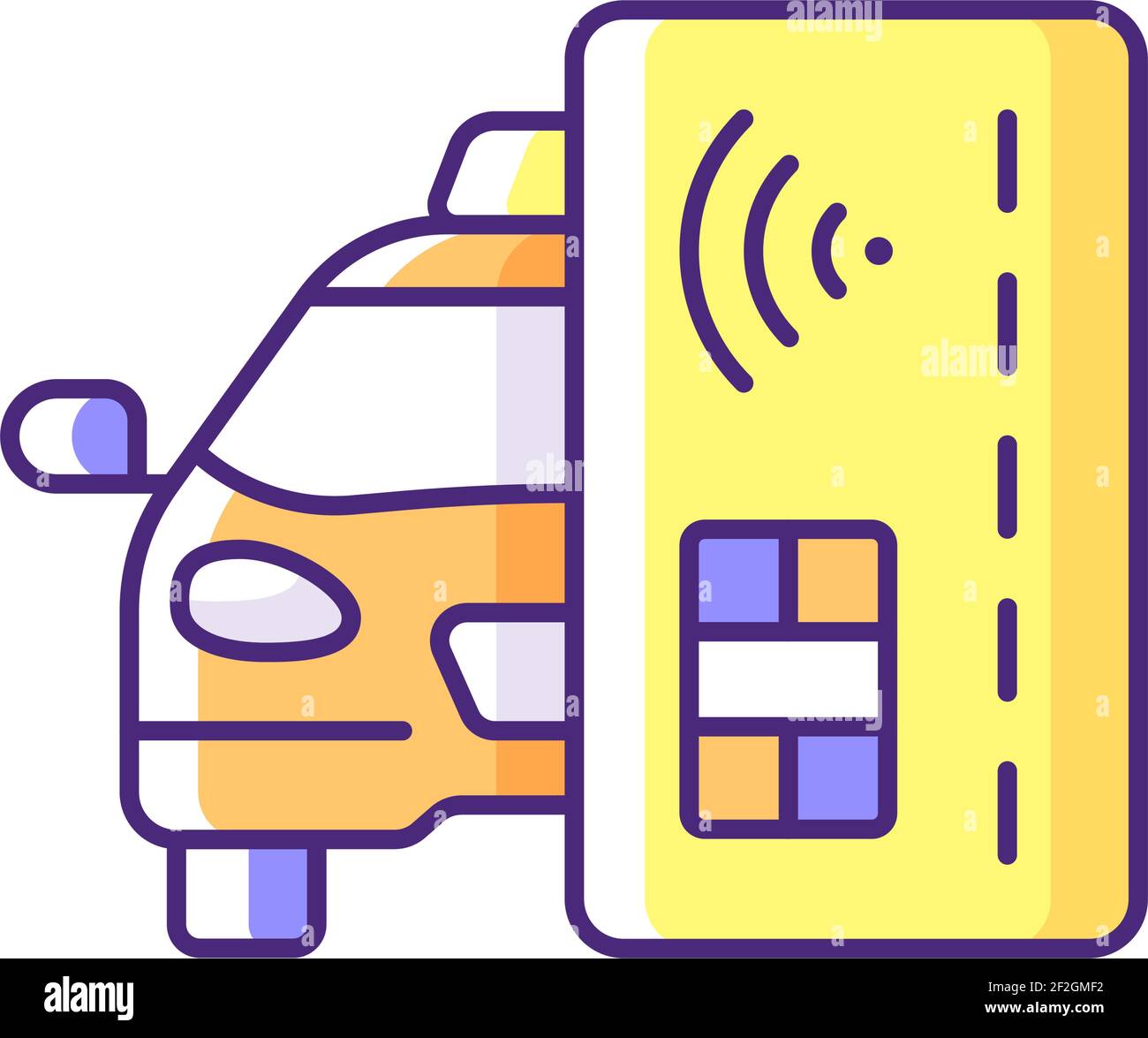 Contactless payment RGB color icon Stock Vector Image & Art - Alamy
