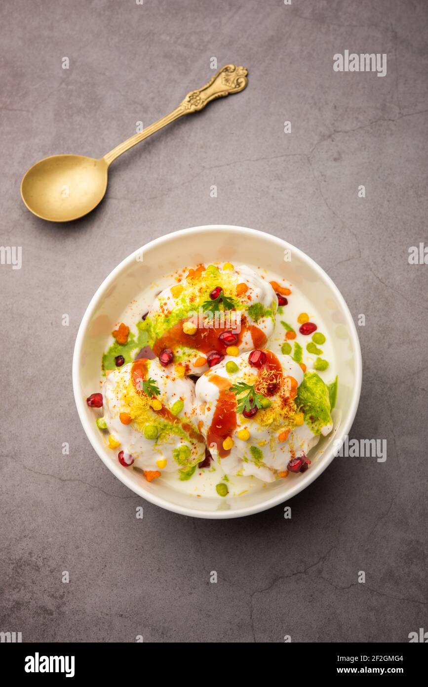 Dahi vada or bhalla is a type of chaat originating from the Indian and ...