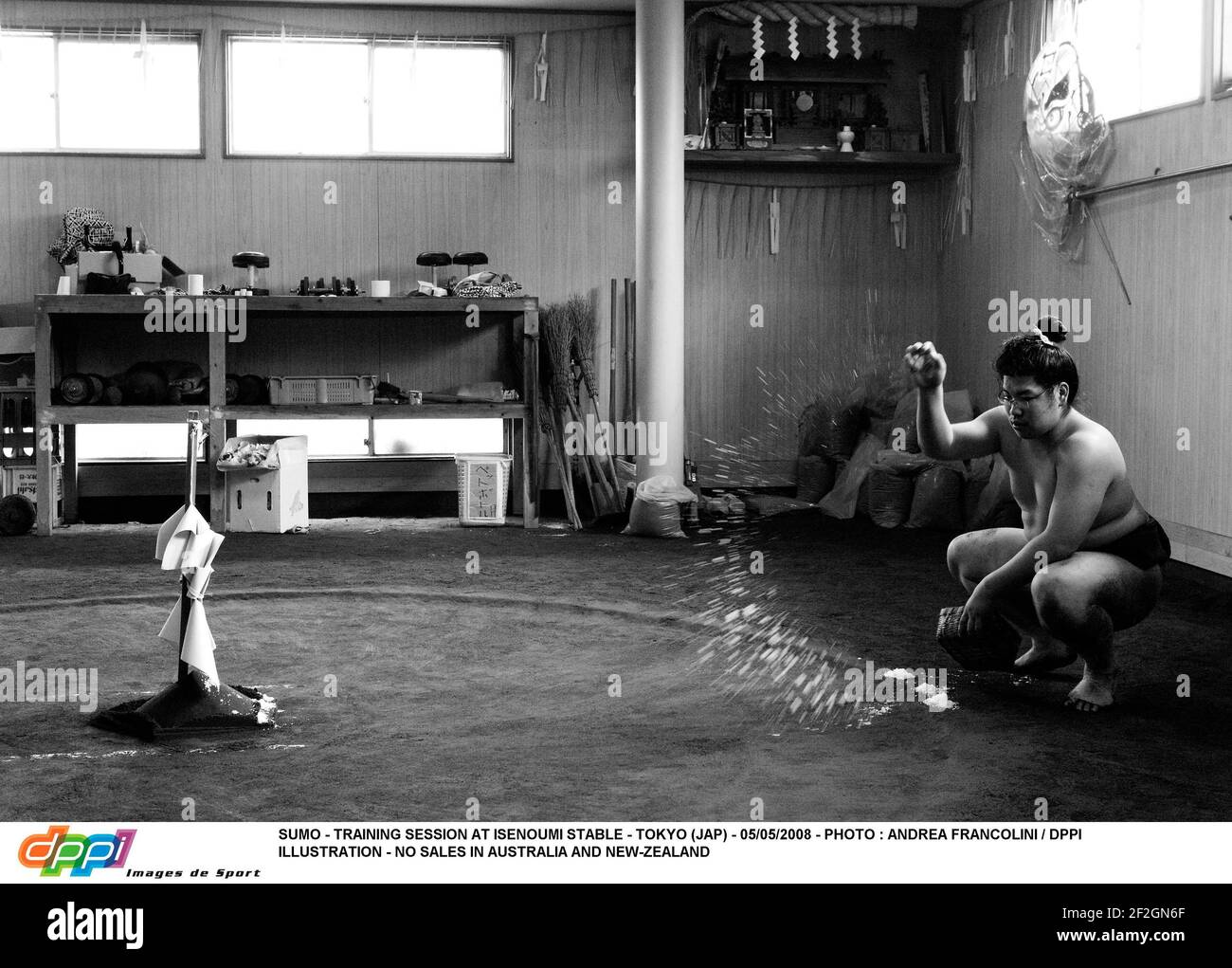 SUMO - TRAINING SESSION AT ISENOUMI STABLE - TOKYO (JAP) - 05/05/2008 ...