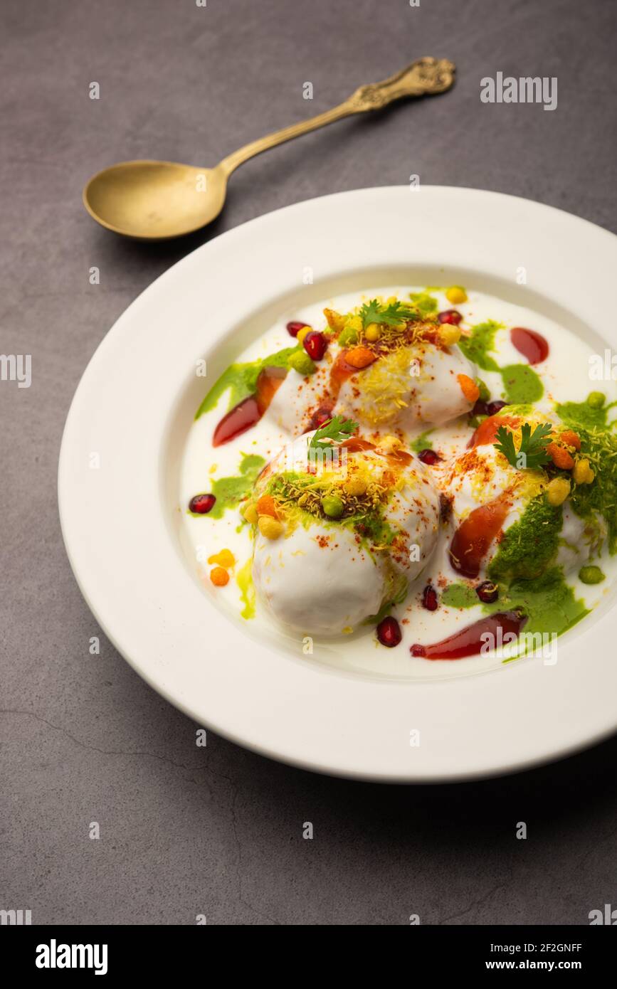Dahi vada or bhalla is a type of chaat originating from the Indian and ...
