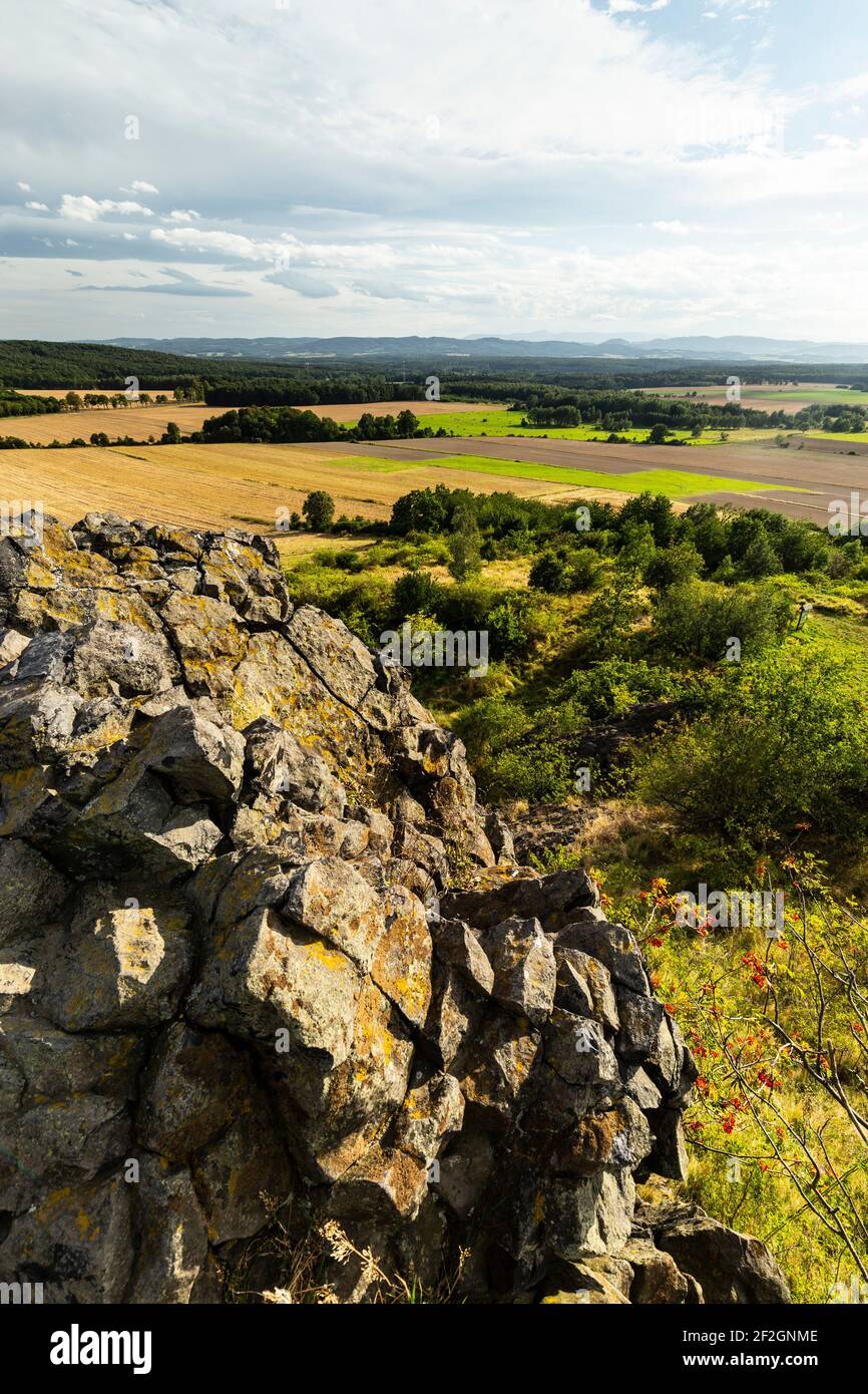 Europe, Poland, Lower Silesia, Czartowska Skala / Spitzberg - extinct ...