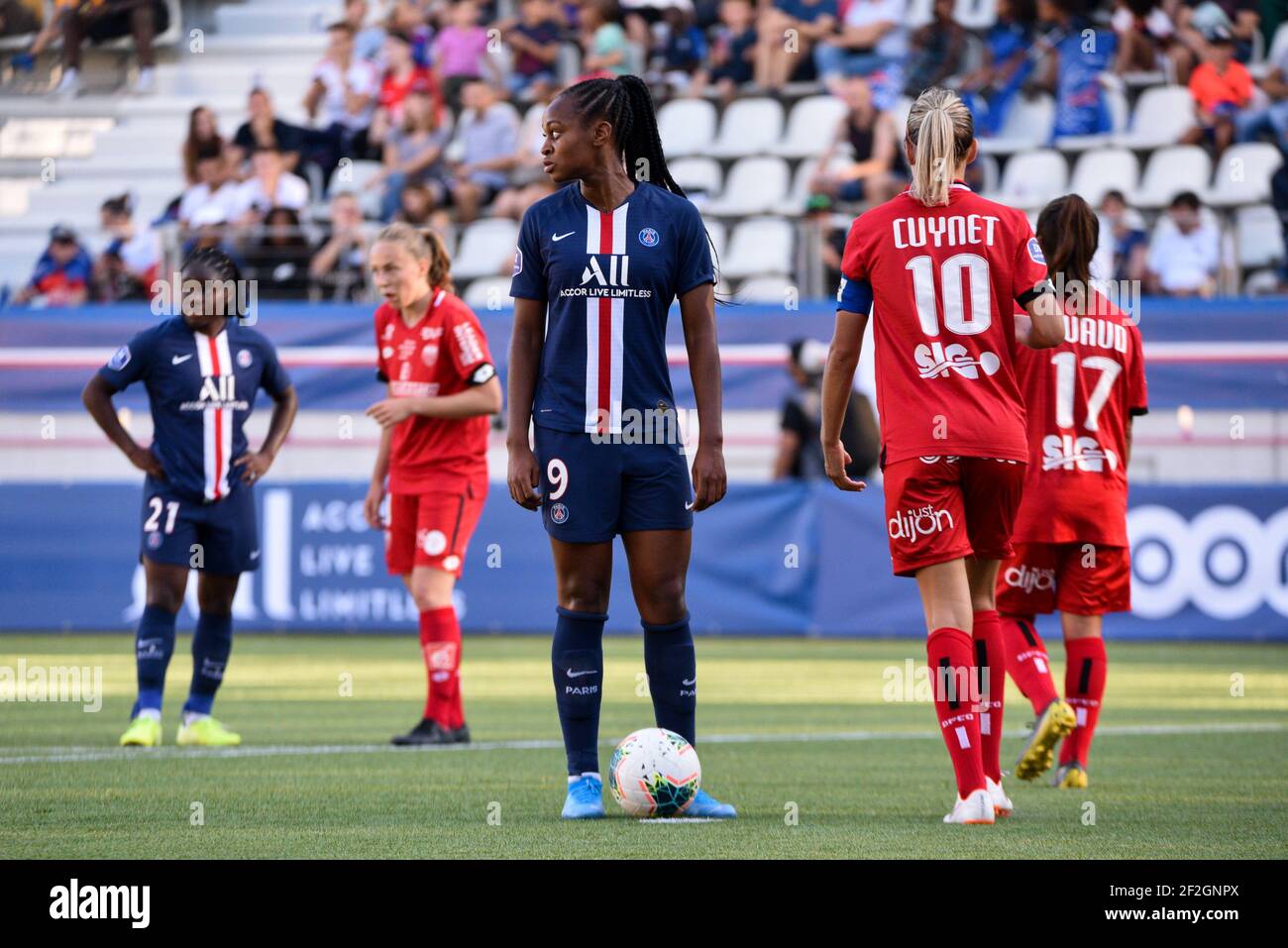 Marie Antoinette Katoto of Paris Saint Germain before kicking a penalty ...