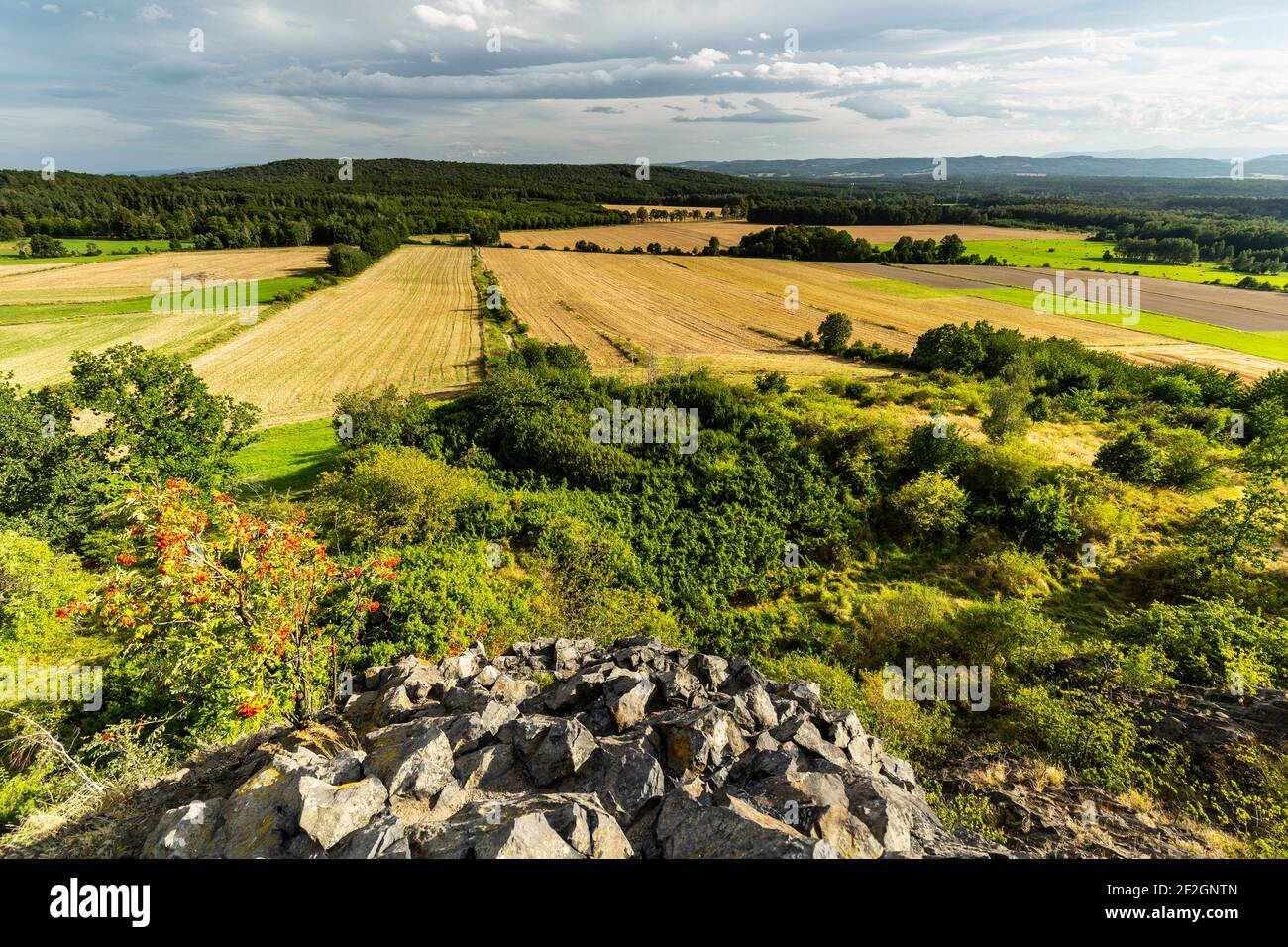 Europe, Poland, Lower Silesia, Czartowska Skala / Spitzberg - extinct ...