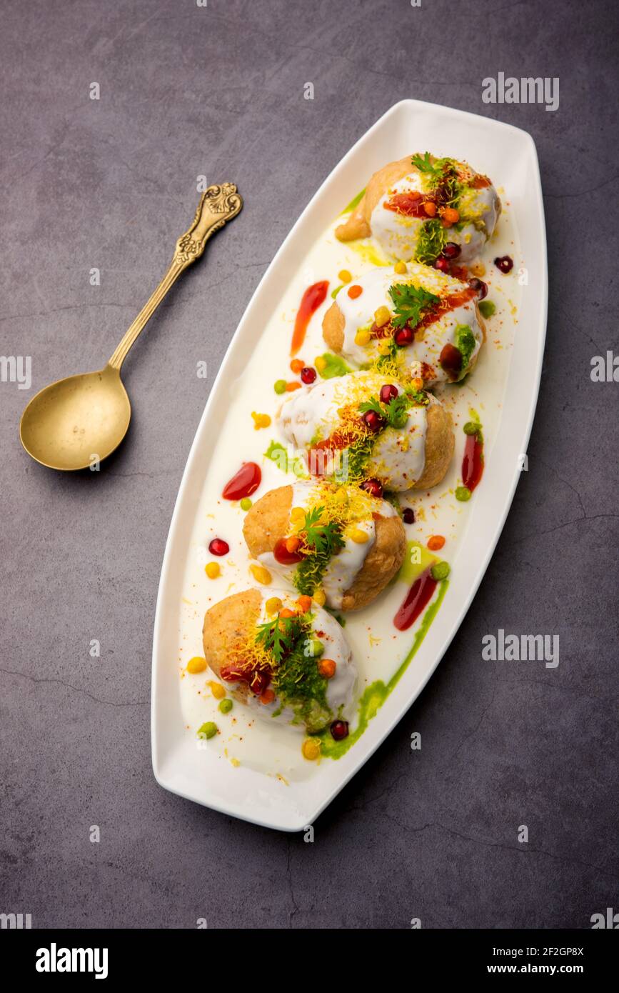 Dahi vada or bhalla is a type of chaat originating from the Indian and ...