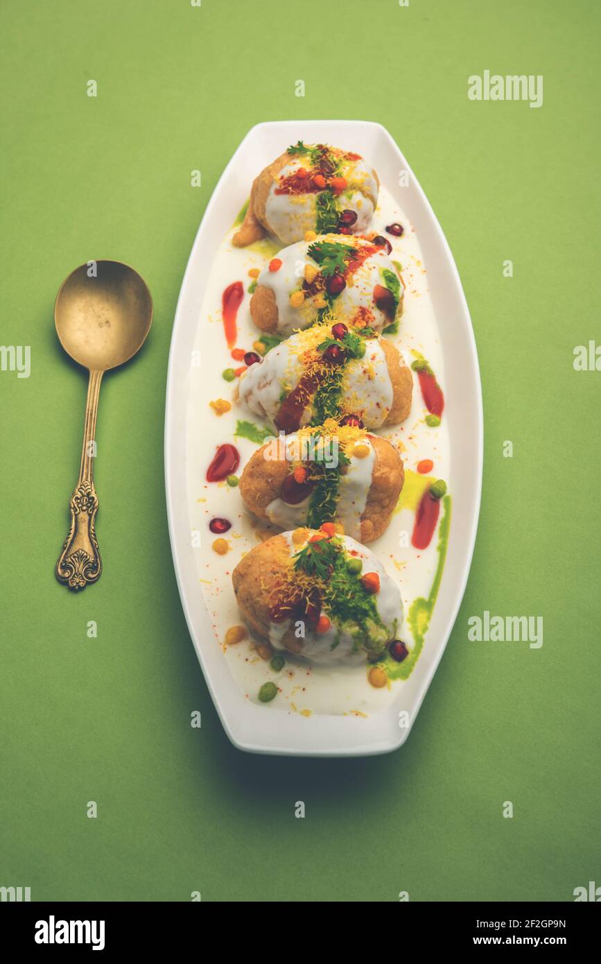 Dahi vada or bhalla is a type of chaat originating from the Indian and ...