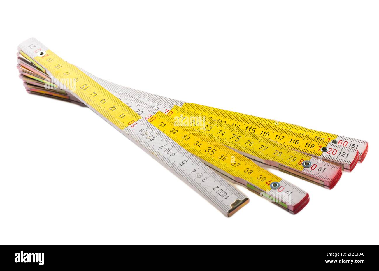 Folding ruler isolated on white. High quality photo Stock Photo - Alamy