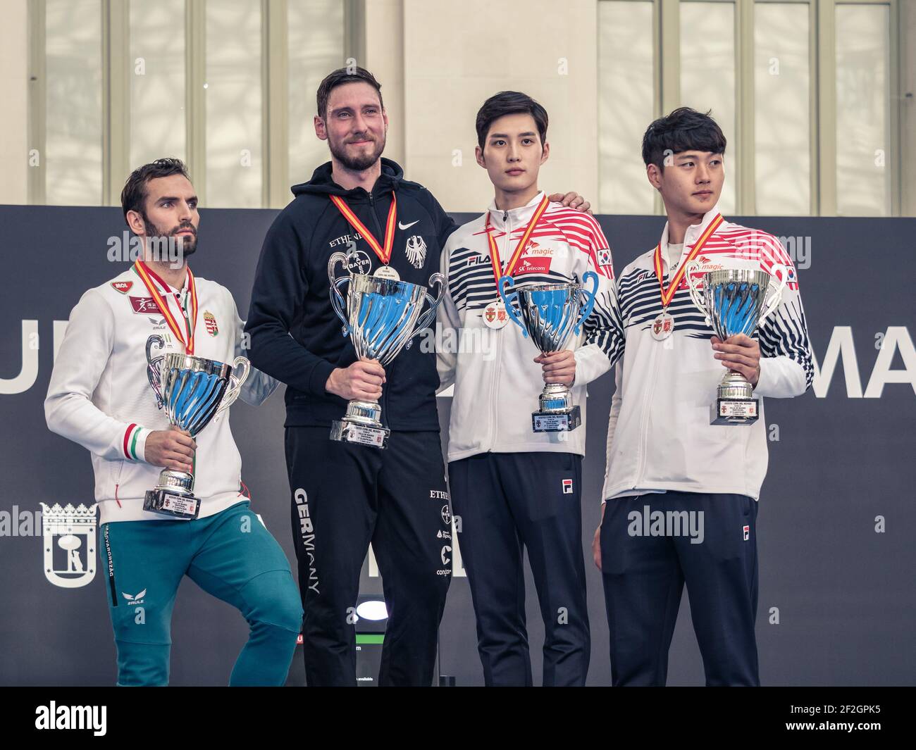 Max Hartung (germany) (winner) during the Villa de Madrid 2019, Fencing ...