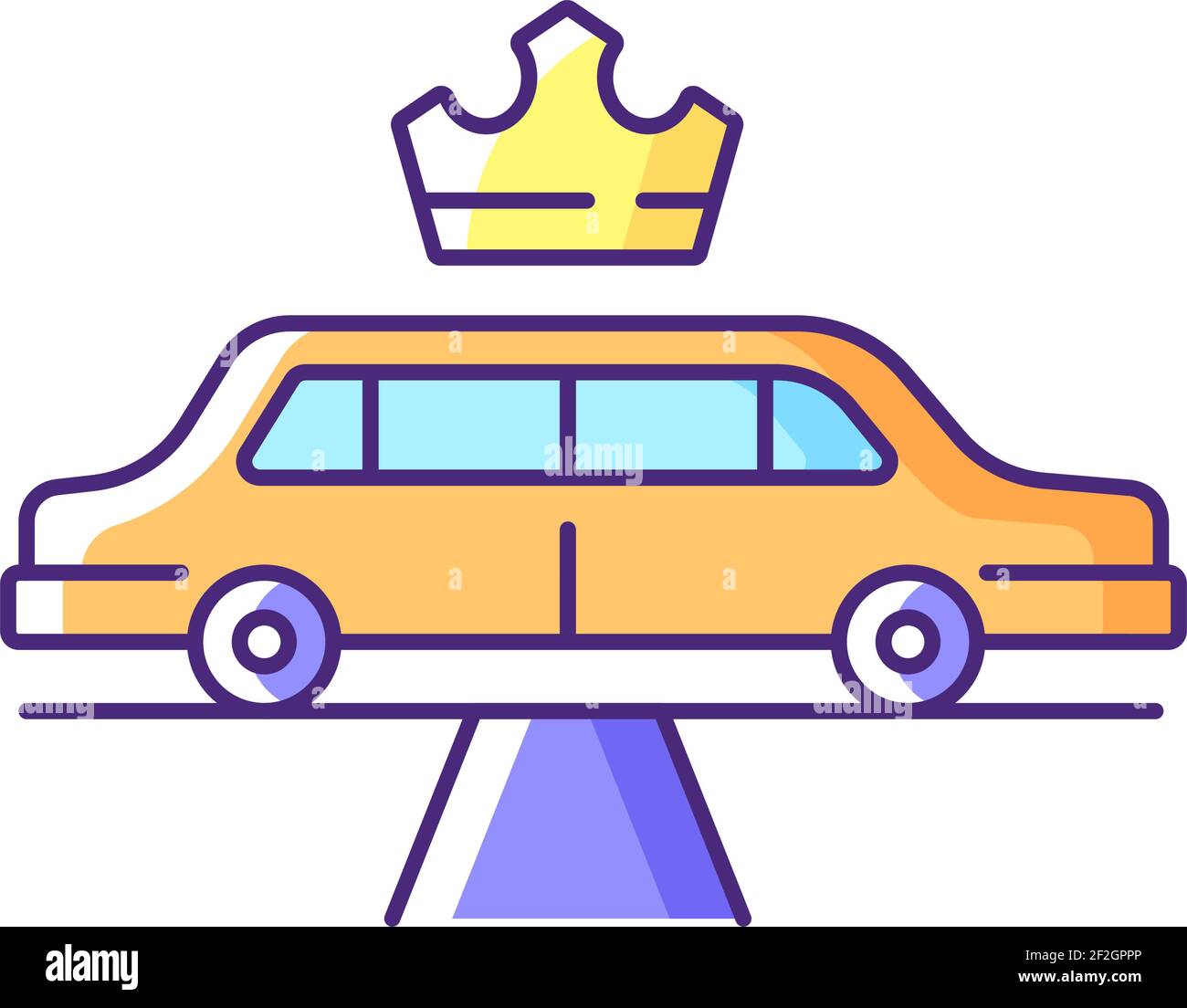 Limousine service vehicle Cut Out Stock Images & Pictures - Alamy