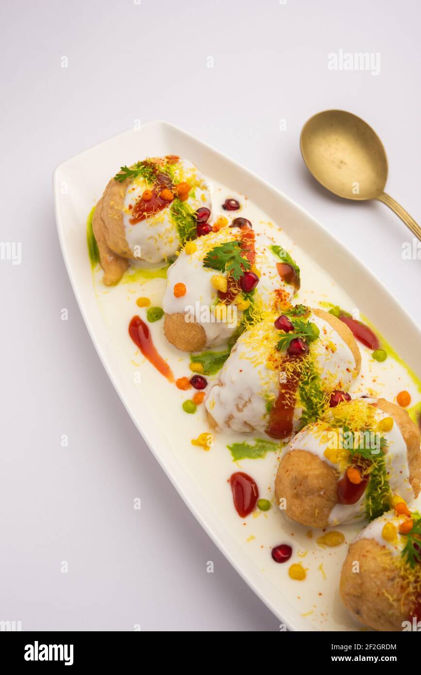 Dahi vada or bhalla is a type of chaat originating from the Indian and ...