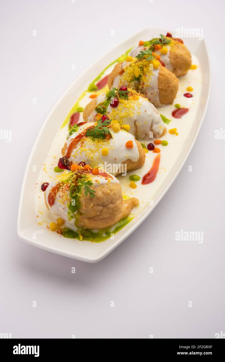 Dahi vada or bhalla is a type of chaat originating from the Indian and ...