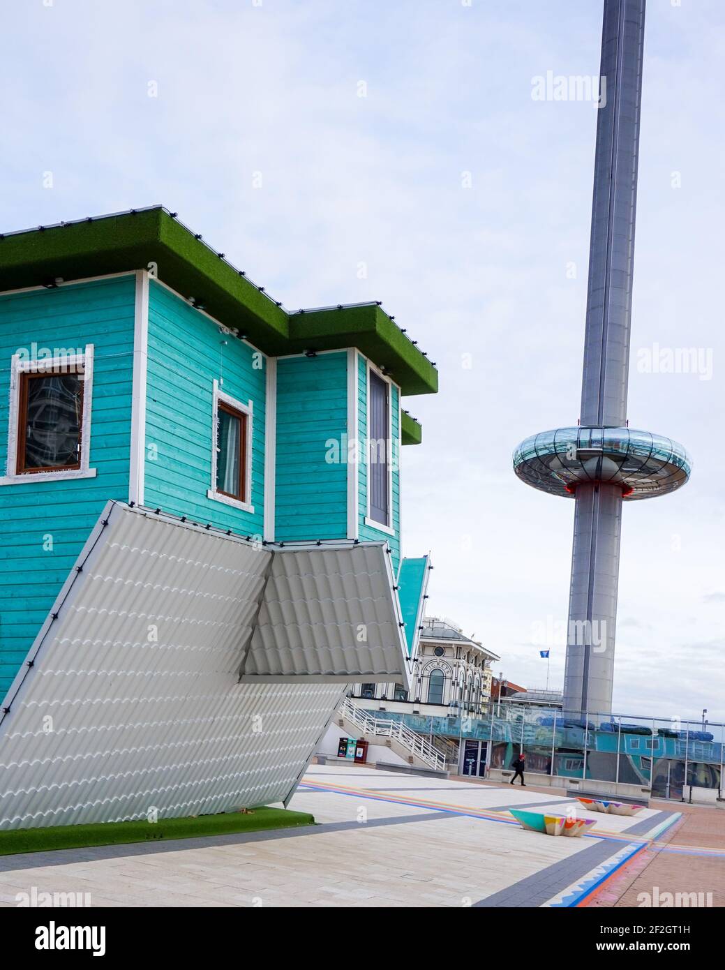 Brighton the upside down house hi-res stock photography and images - Alamy