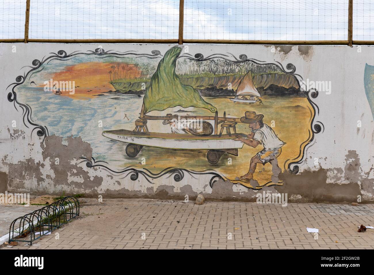 Brazilian local art - graffiti Stock Photo - Alamy