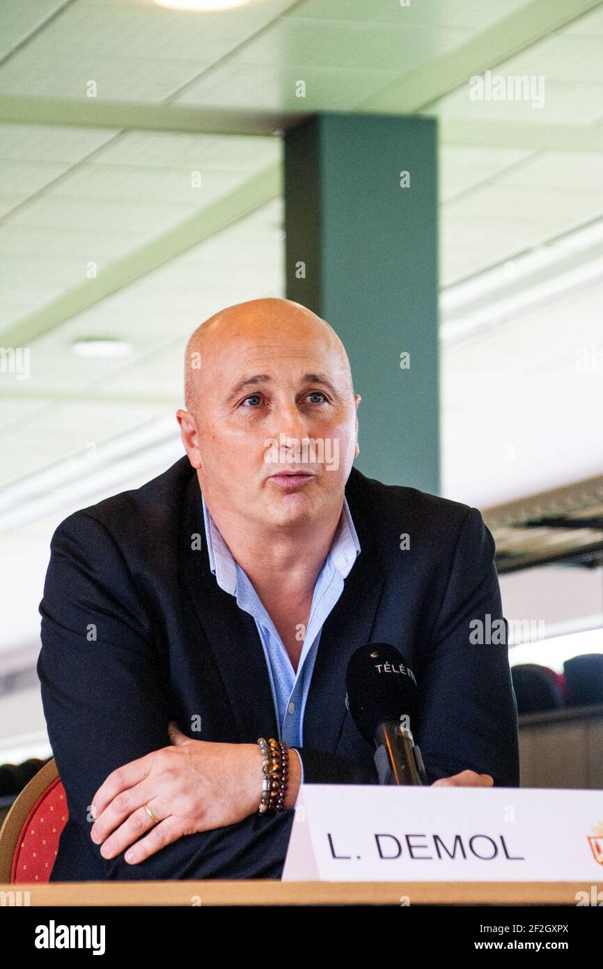 head coach Laurent Demol pictured at a press conference of Belgian ...