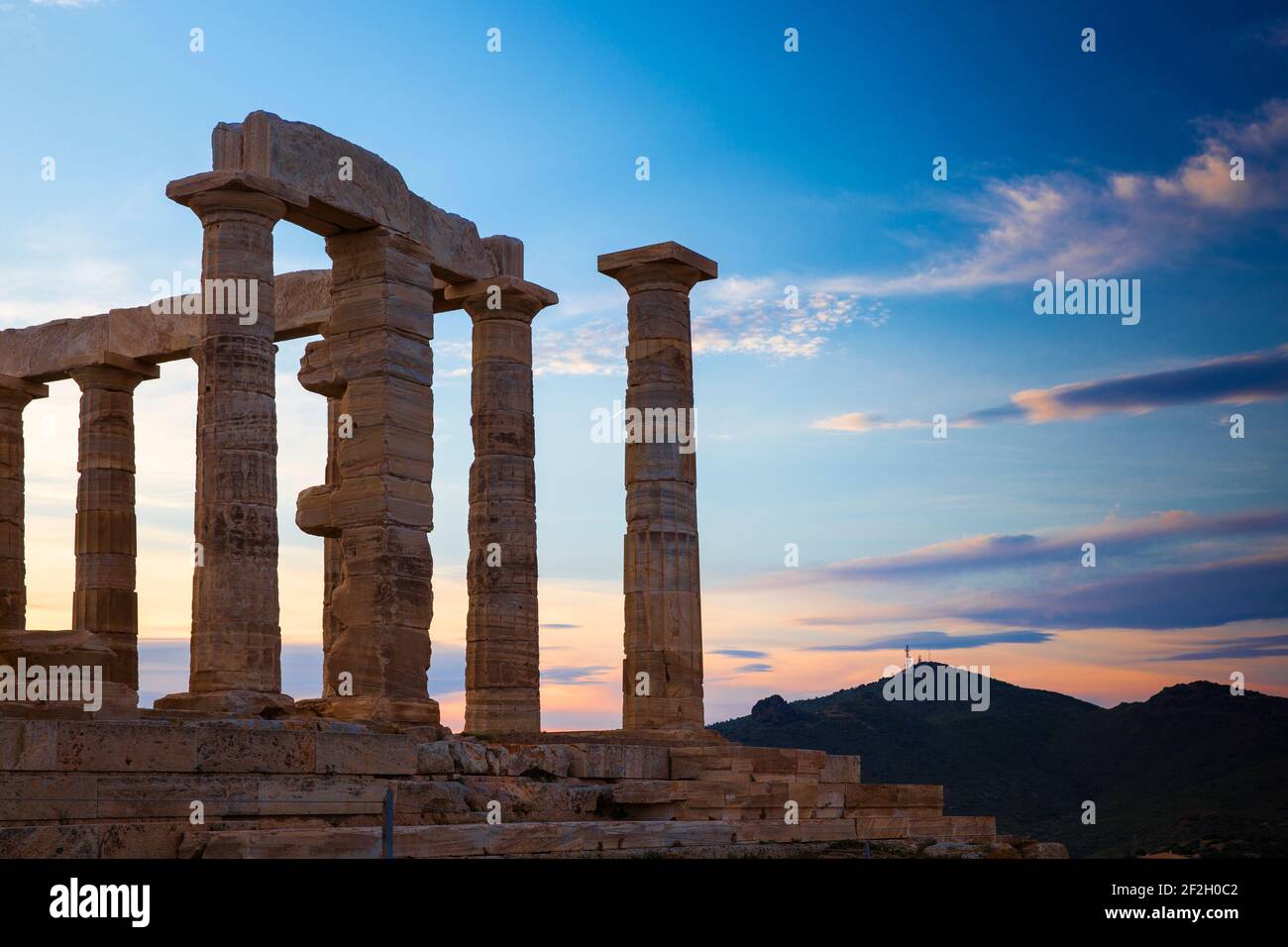 Temples sunset athens hi-res stock photography and images - Alamy