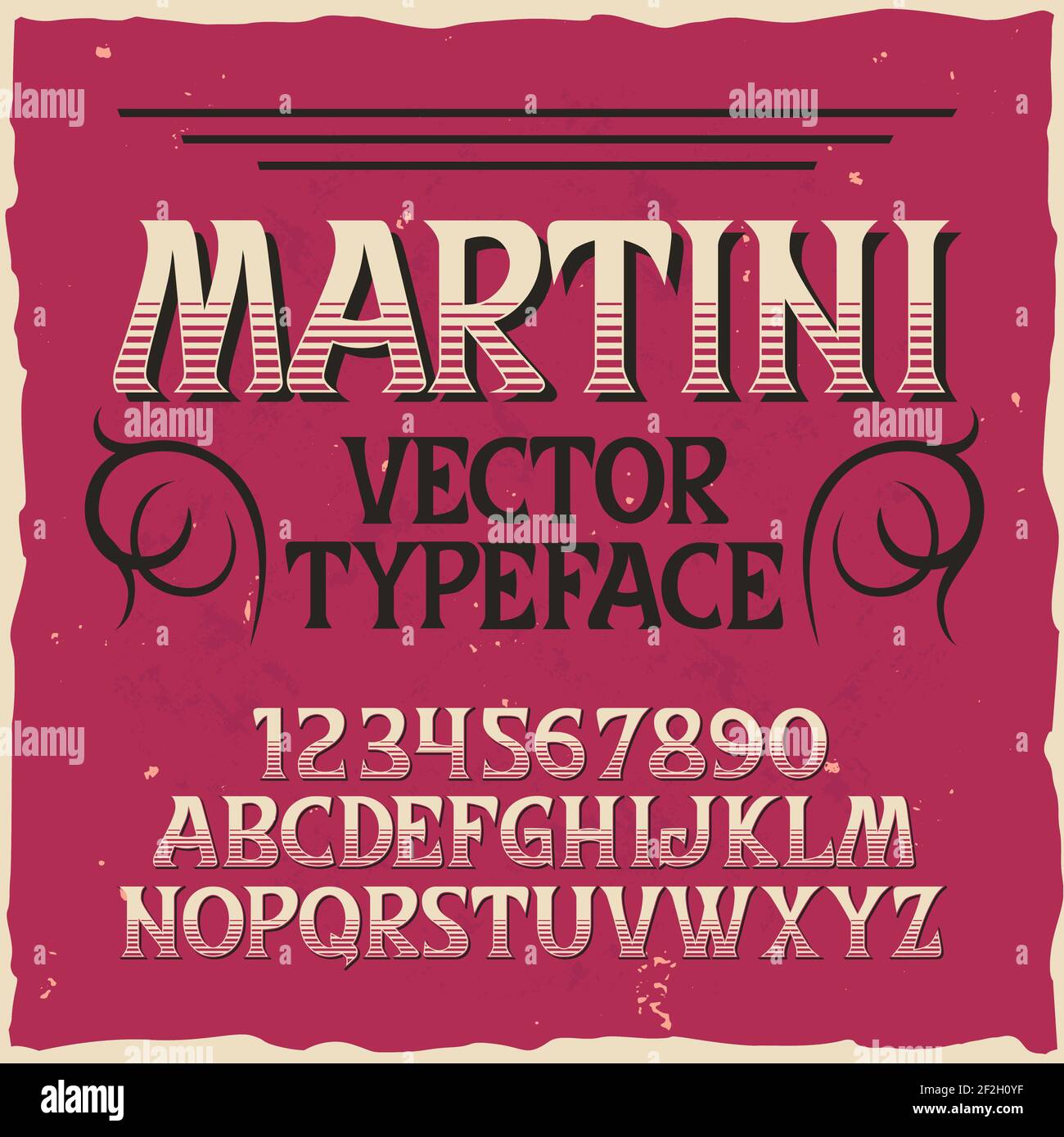 Original label typeface named "Martini". Good handcrafted font for any ...