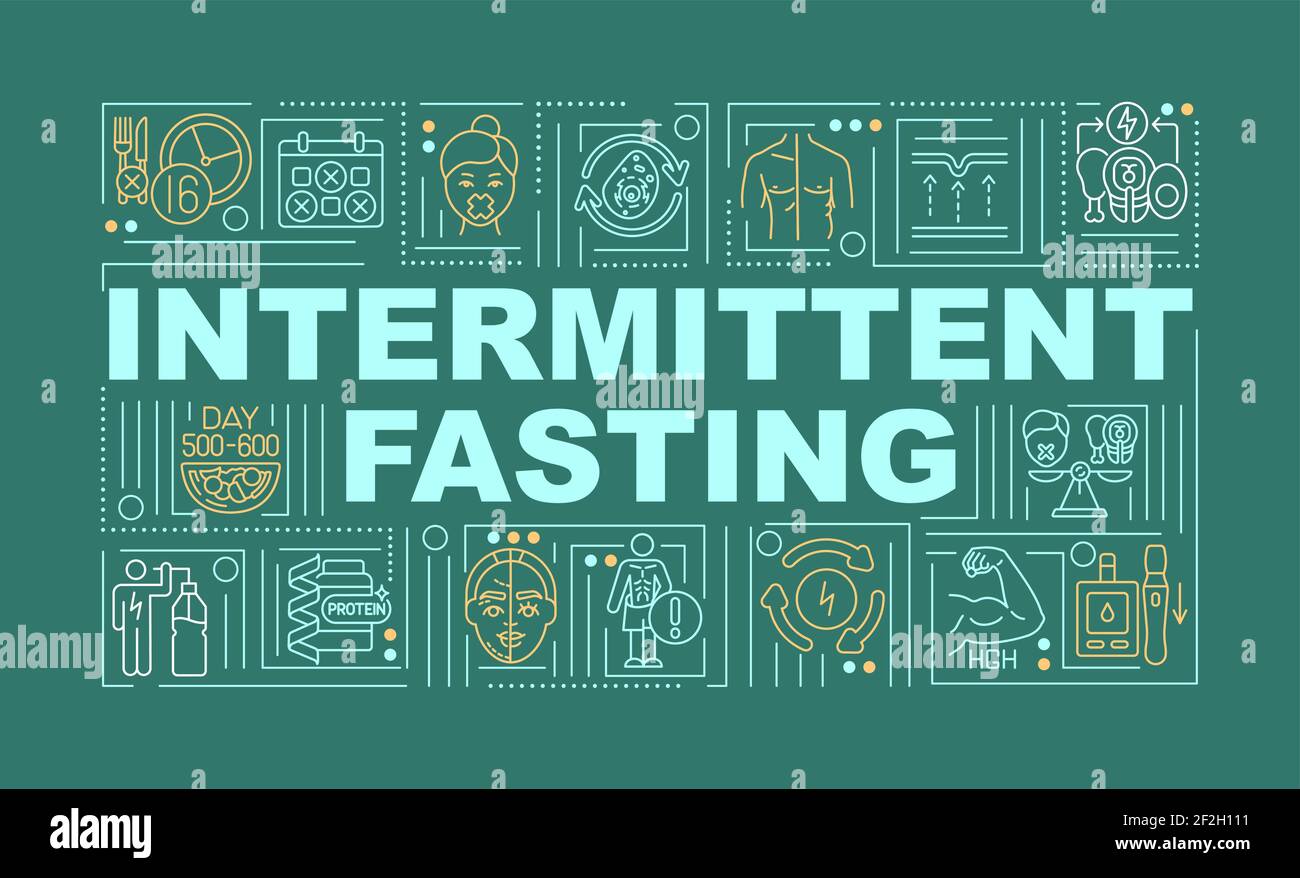 Symbol intermittent fasting Stock Vector Images - Alamy