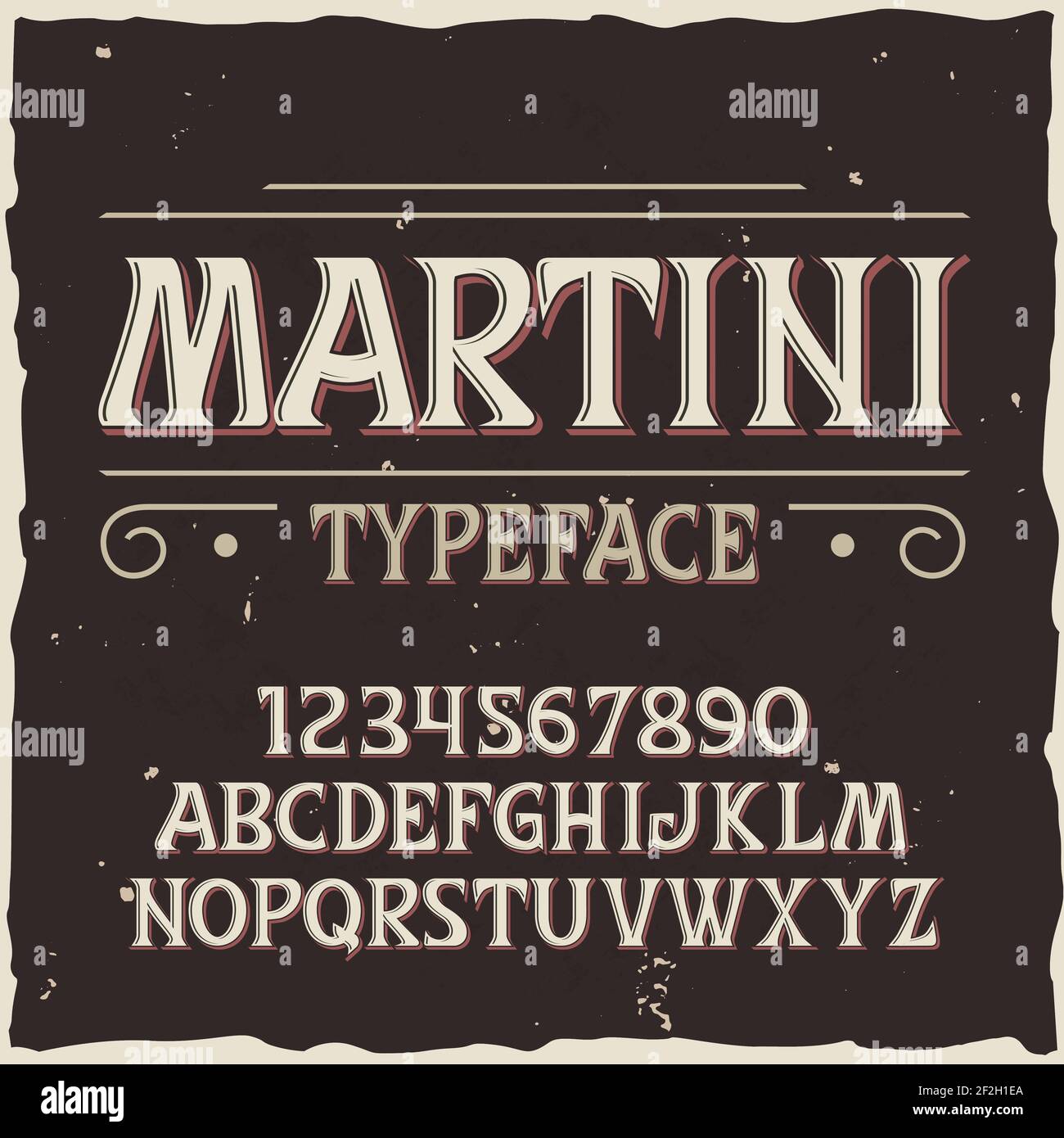 Original label typeface named "Martini". Good handcrafted font for any ...