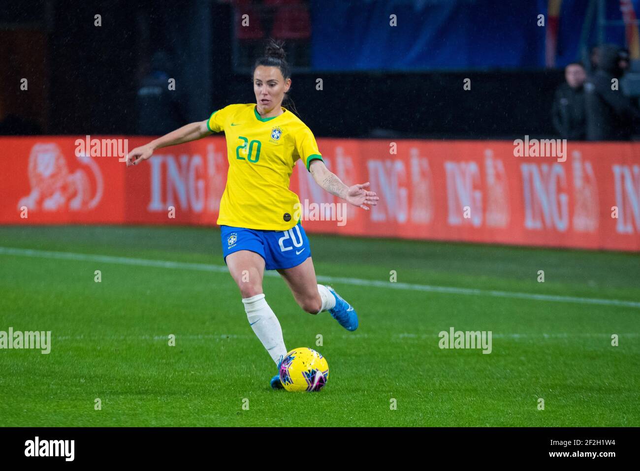 Jucinara of Brazil controls the ball during the Tournoi de France 2020 ...