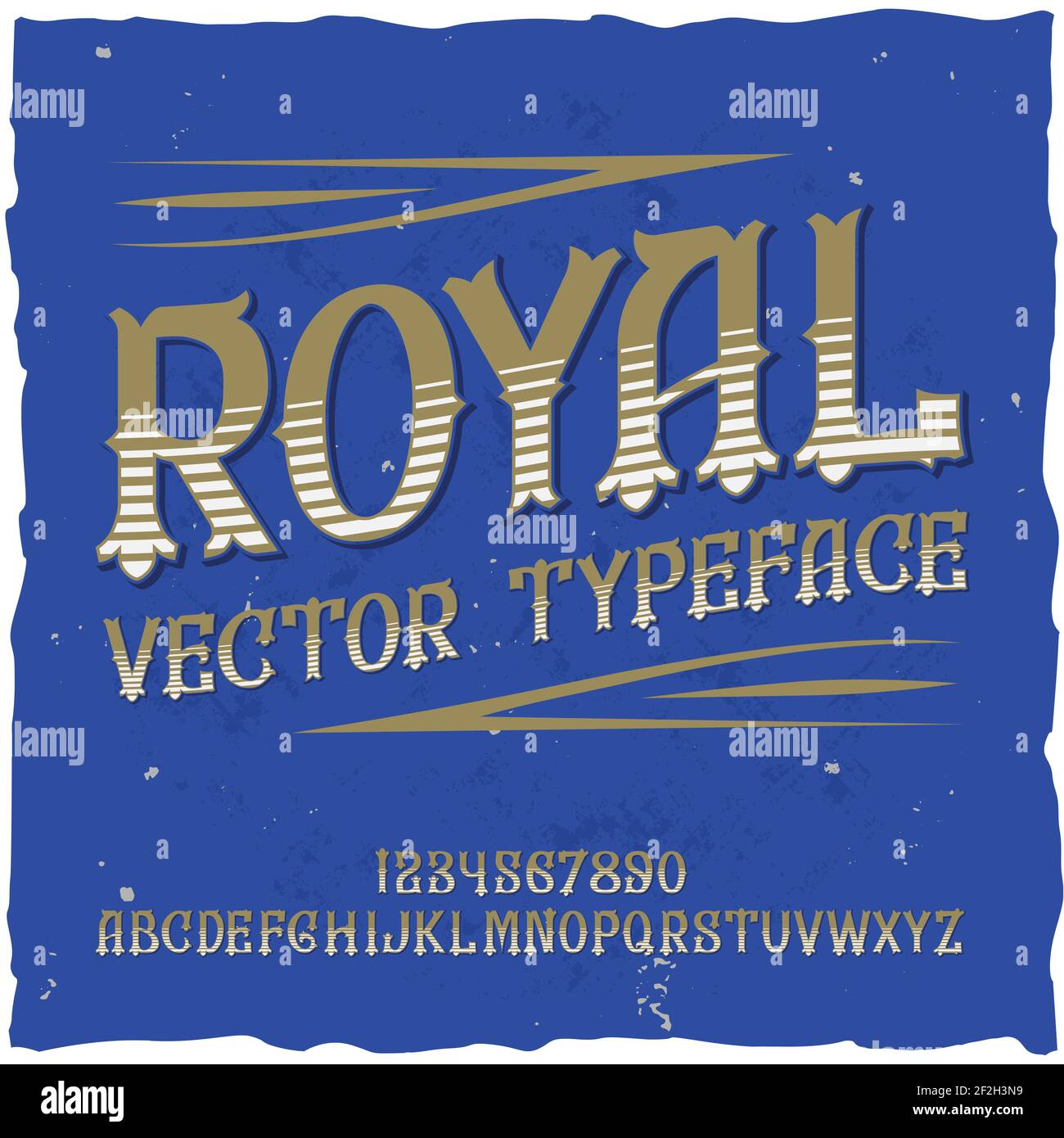 Original label typeface named "Royal". Good handcrafted font for any ...