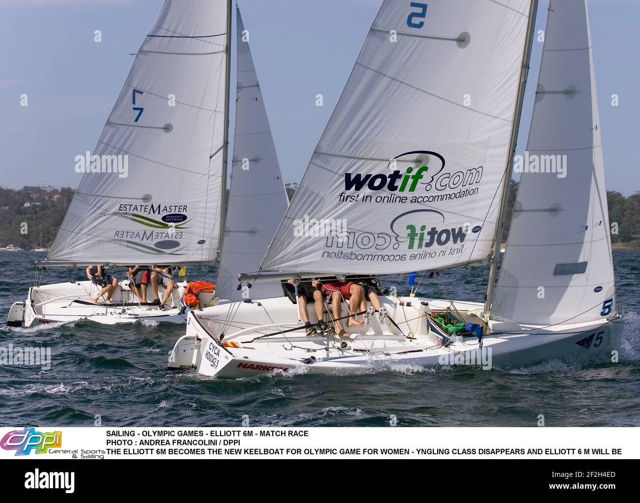 SAILING - OLYMPIC GAMES - ELLIOTT 6M - MATCH RACE PHOTO : ANDREA ...