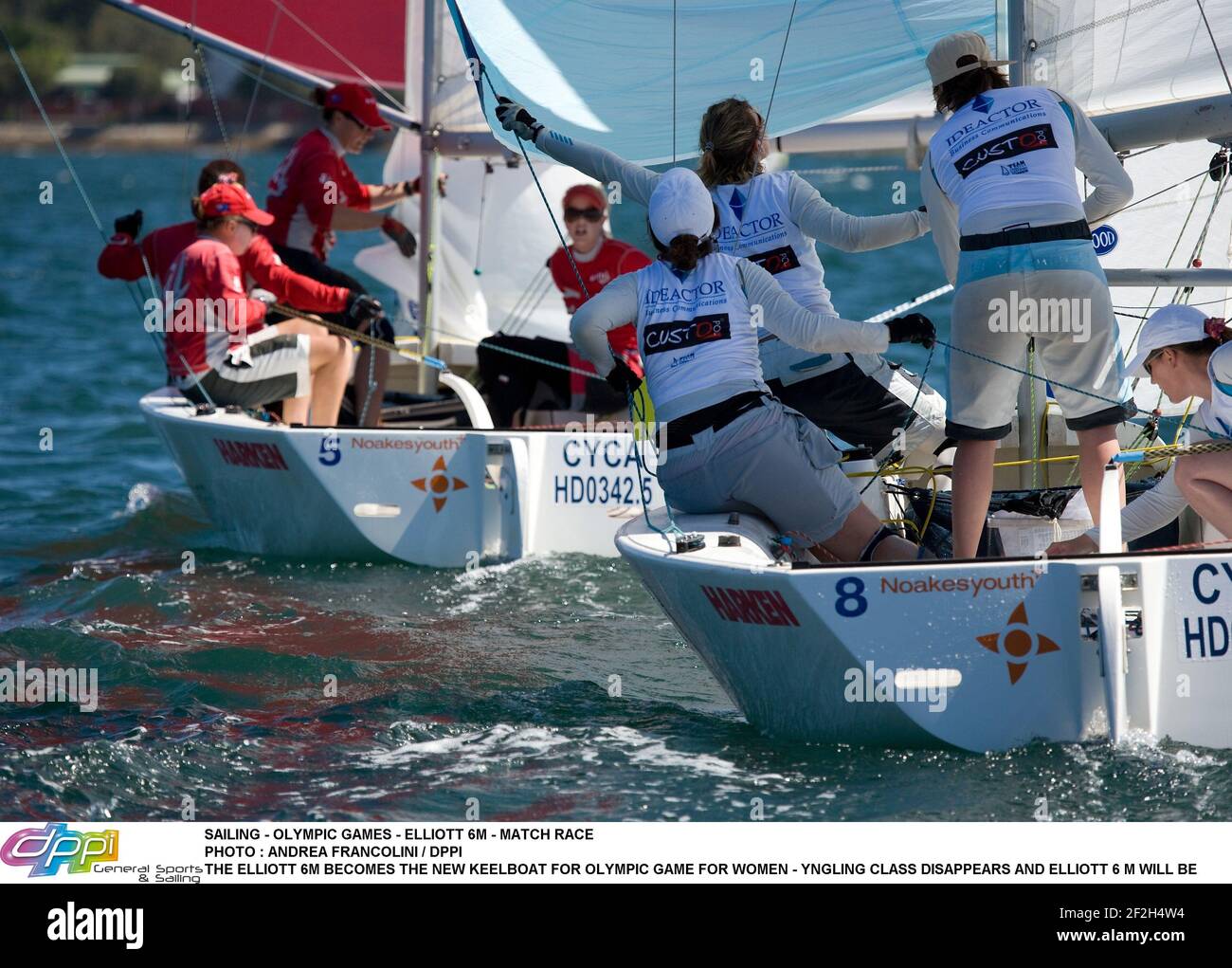 SAILING - OLYMPIC GAMES - ELLIOTT 6M - MATCH RACE PHOTO : ANDREA ...