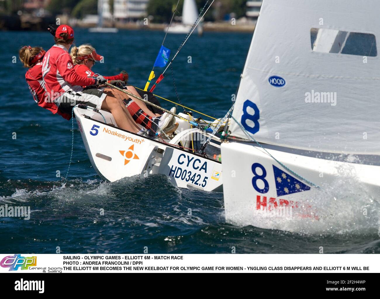 SAILING - OLYMPIC GAMES - ELLIOTT 6M - MATCH RACE PHOTO : ANDREA ...