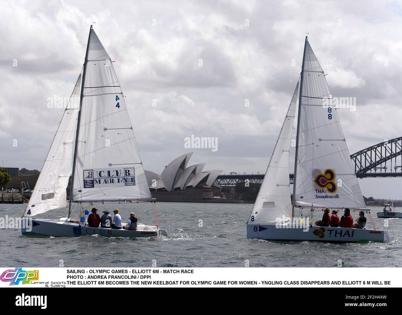 SAILING - OLYMPIC GAMES - ELLIOTT 6M - MATCH RACE PHOTO : ANDREA ...