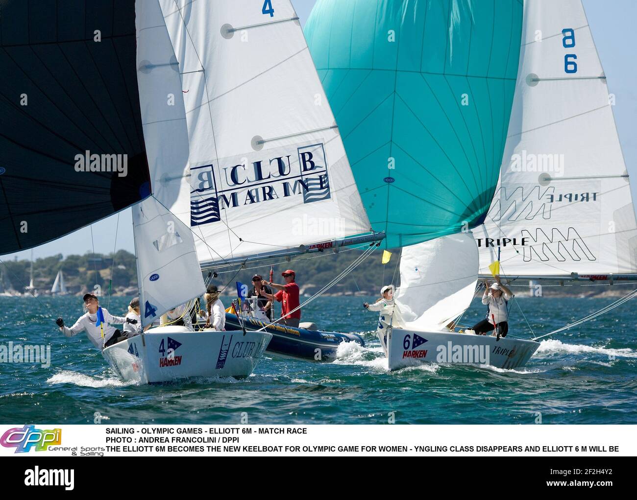 SAILING - OLYMPIC GAMES - ELLIOTT 6M - MATCH RACE PHOTO : ANDREA ...