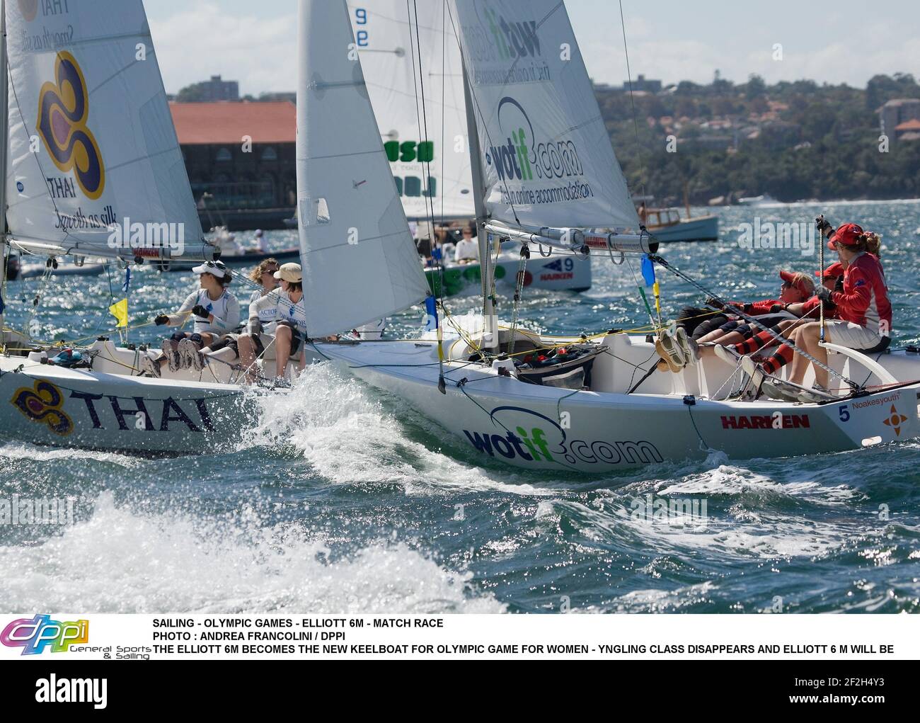 SAILING - OLYMPIC GAMES - ELLIOTT 6M - MATCH RACE PHOTO : ANDREA ...