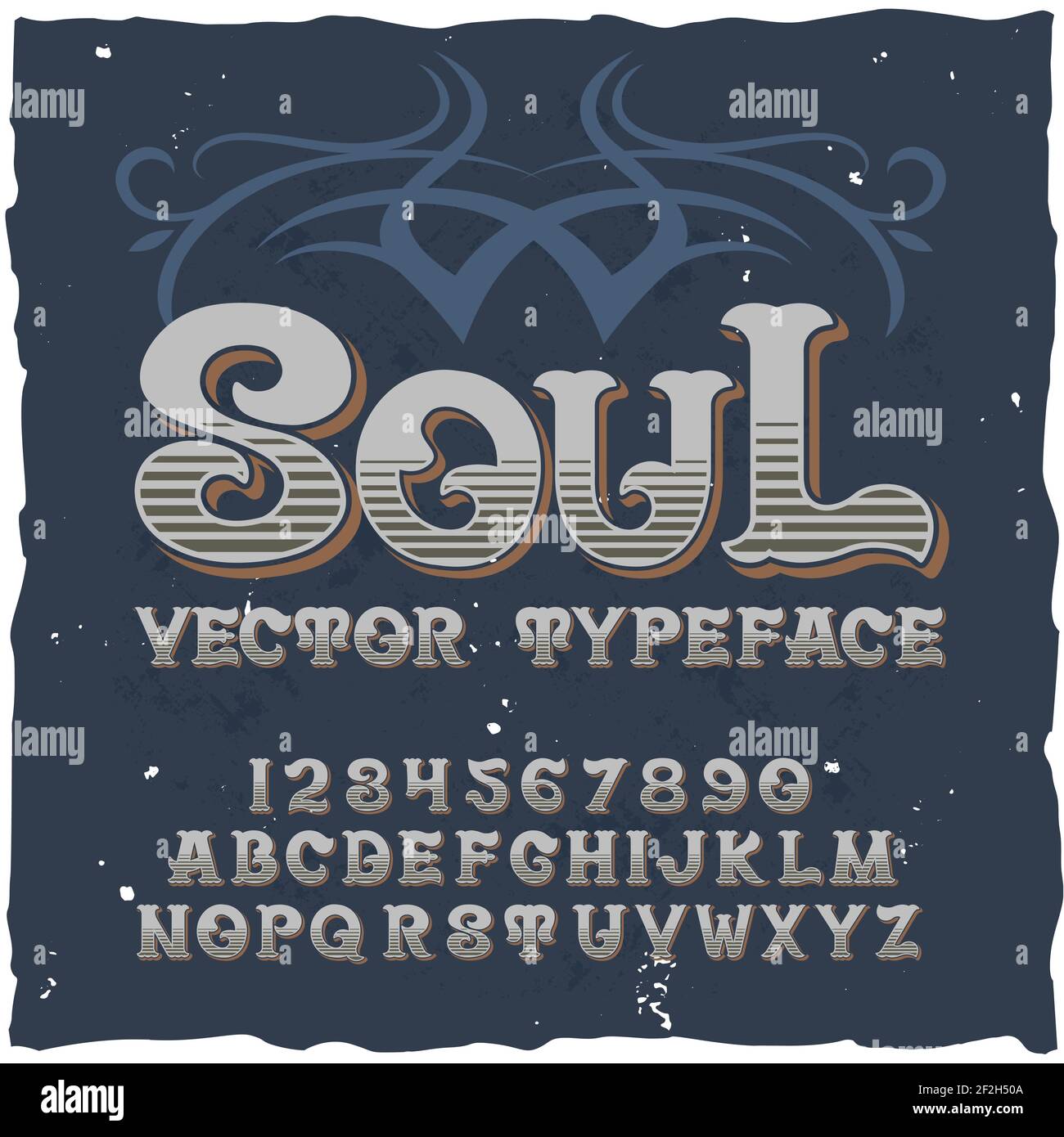 Original label typeface named "Soul". Good handcrafted font for any ...