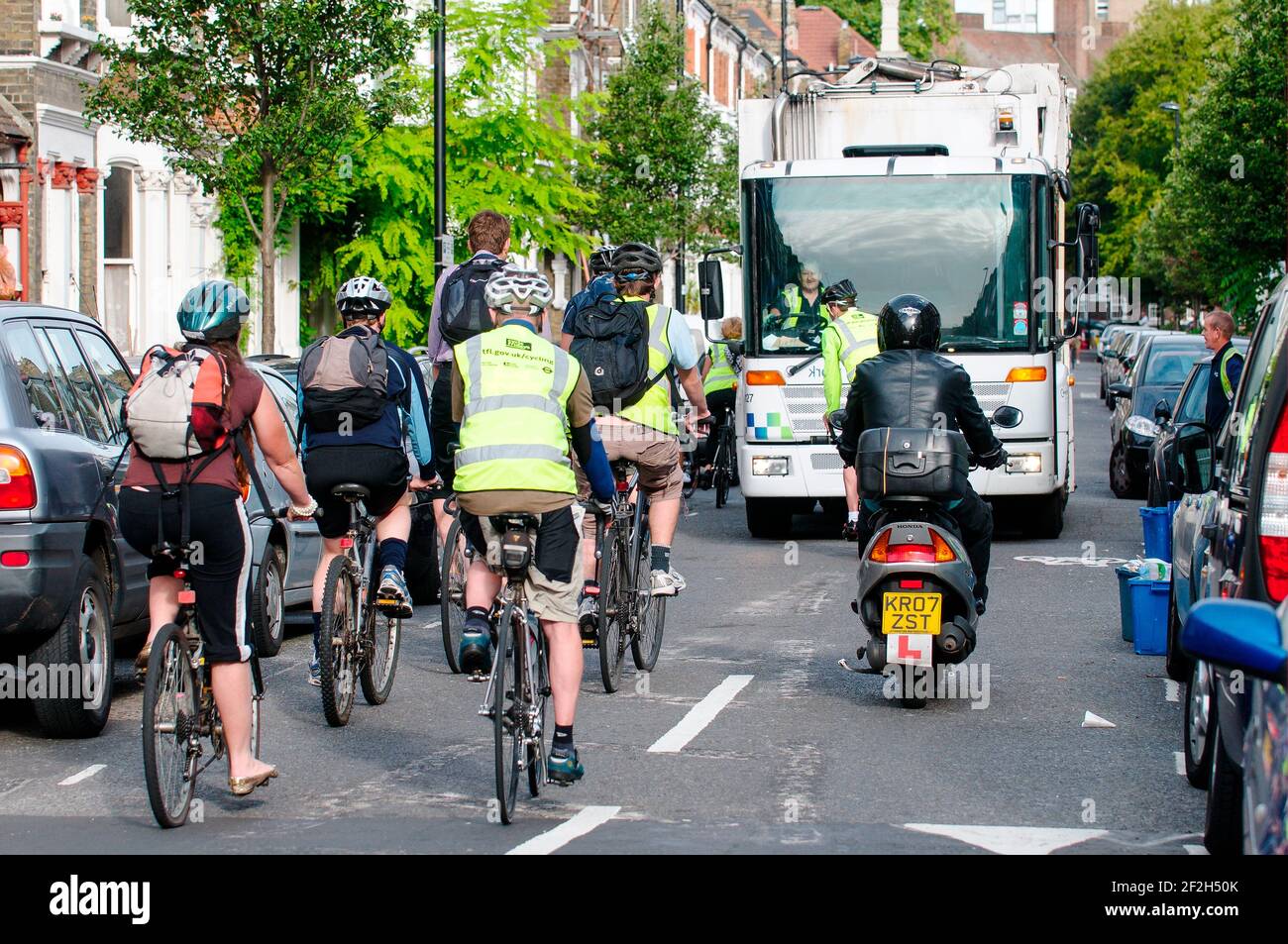 Cycling in London,England Stock Photo - Alamy