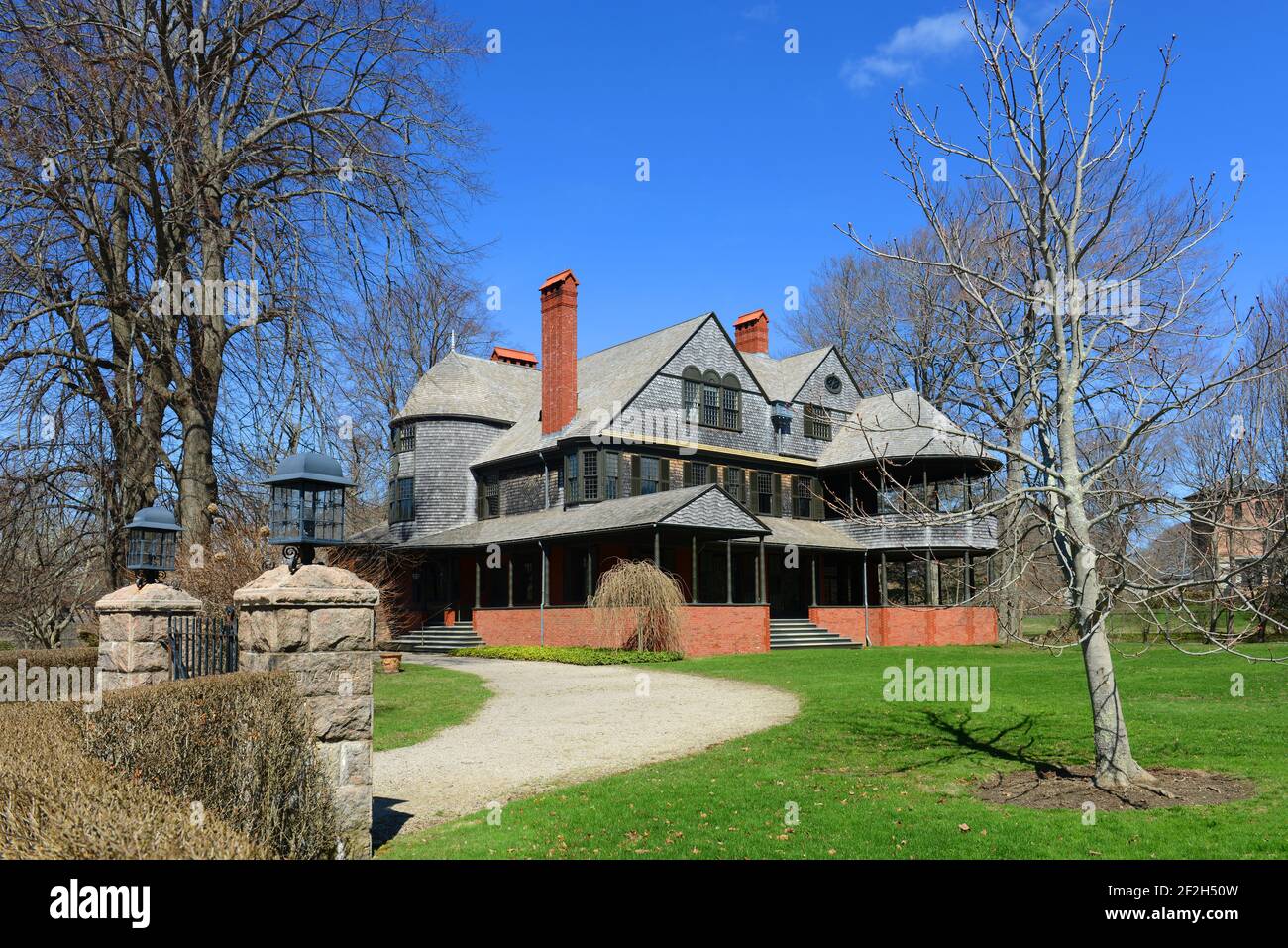 Issac Bell House is a Gilded Age mansion with Shingle style in Bellevue ...