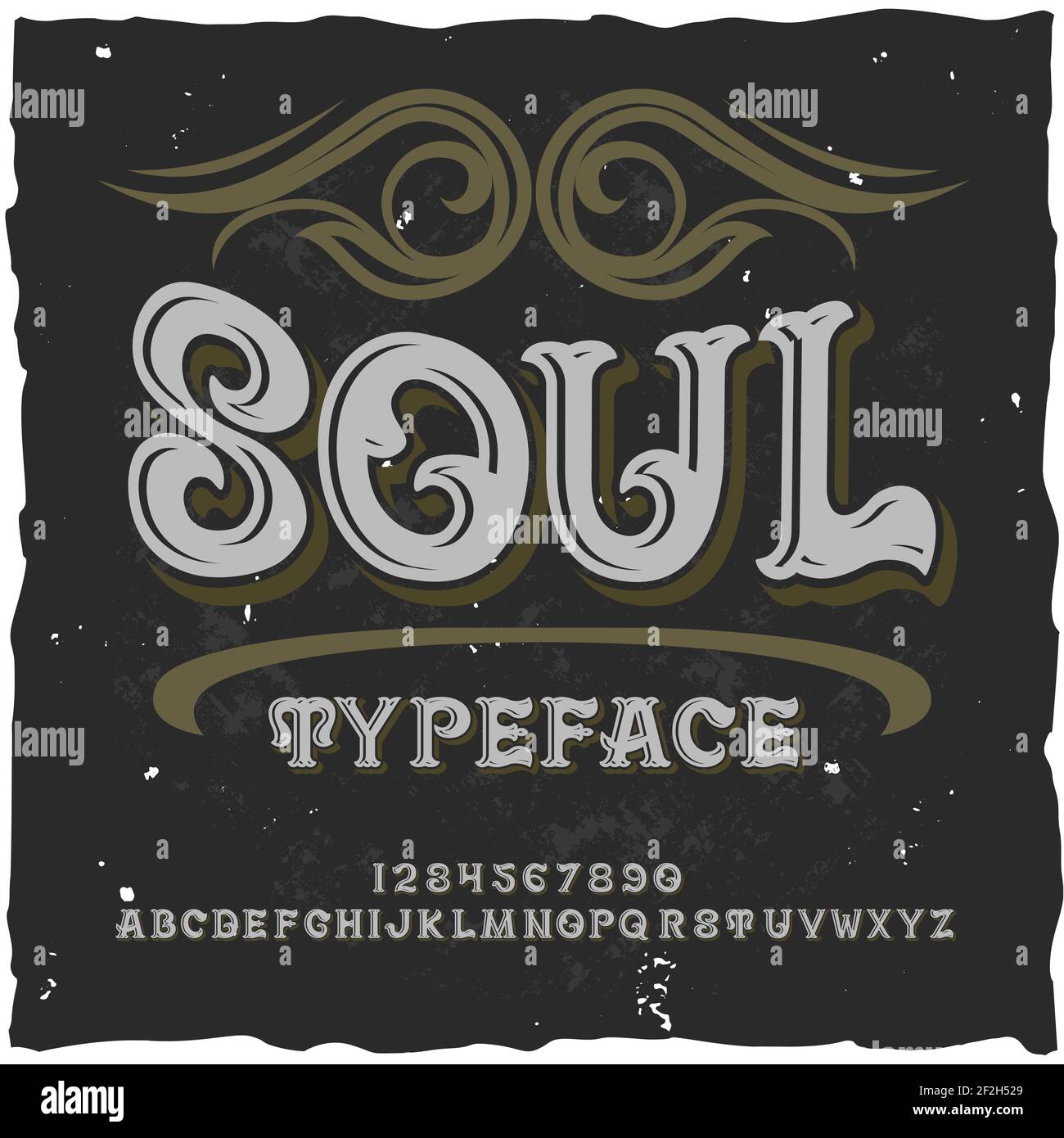 Original label typeface named "Soul". Good handcrafted font for any ...