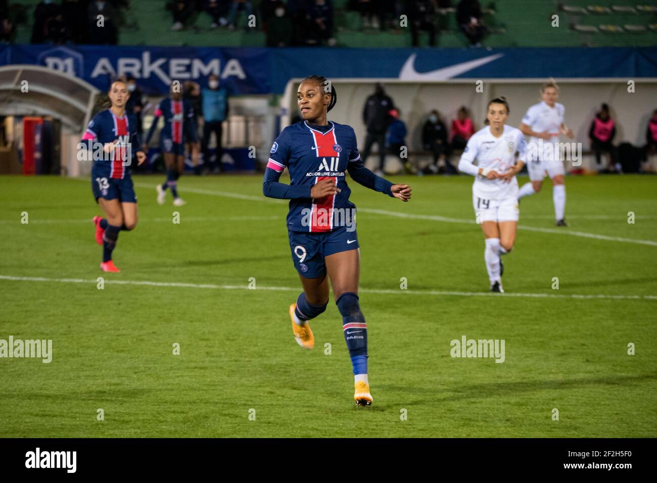 Marie Antoinette Katoto of Paris Saint Germain during the Women's ...