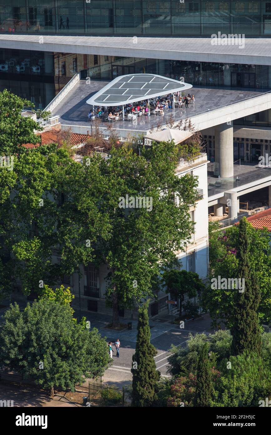 Acropolis museum cafe athens hi-res stock photography and images - Alamy