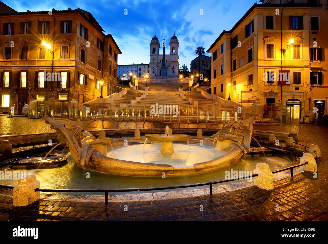 Famous spanish steps basilica hi-res stock photography and images - Alamy