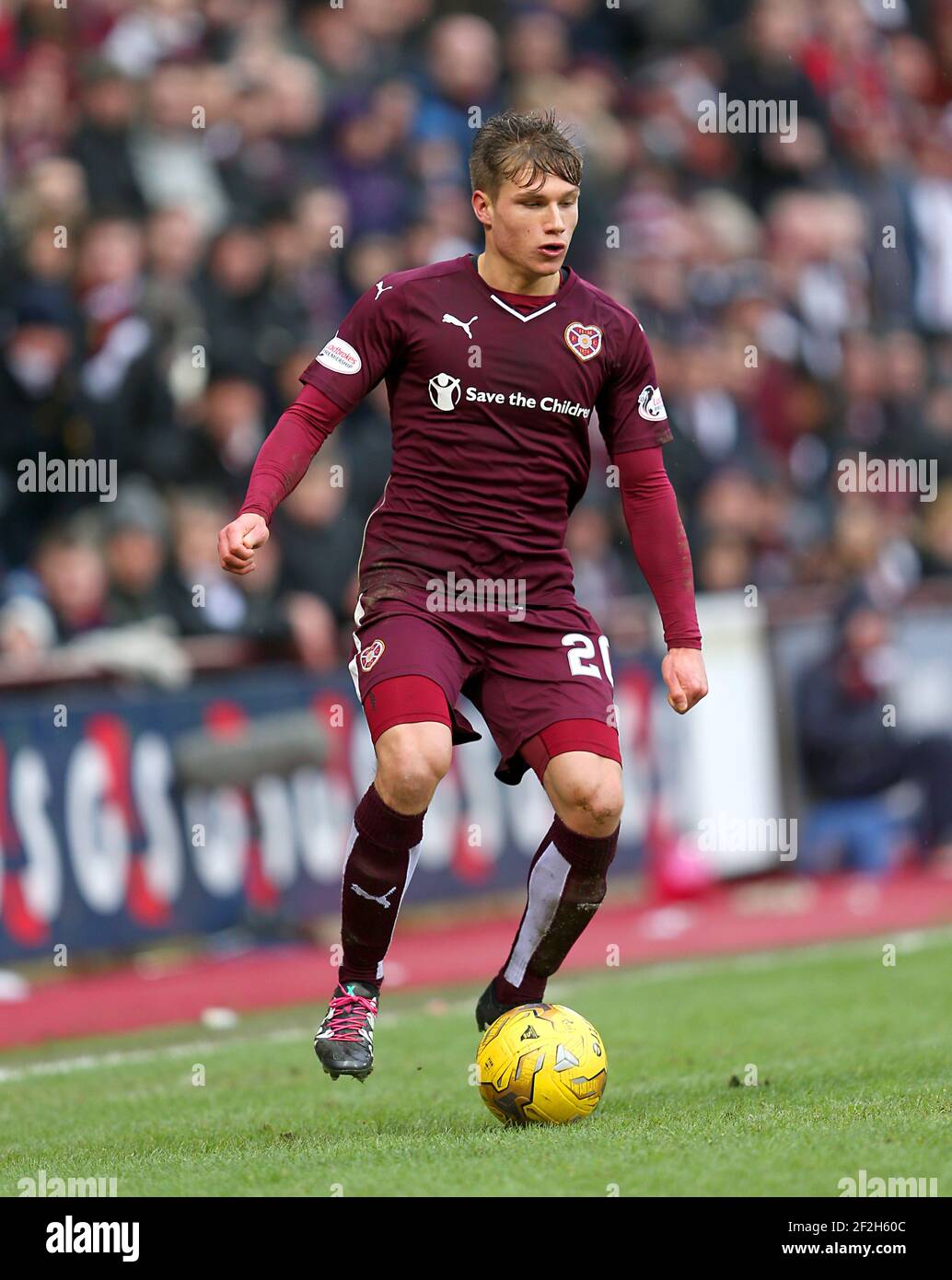File photo dated 07-02-2016 of Hearts Gavin Reilly during the William ...