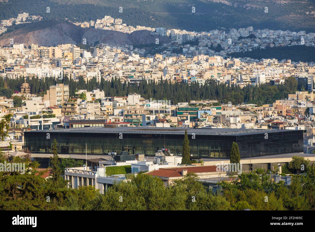 Greece, Attica, Athens, View of The New Acropolis Museum Stock Photo ...