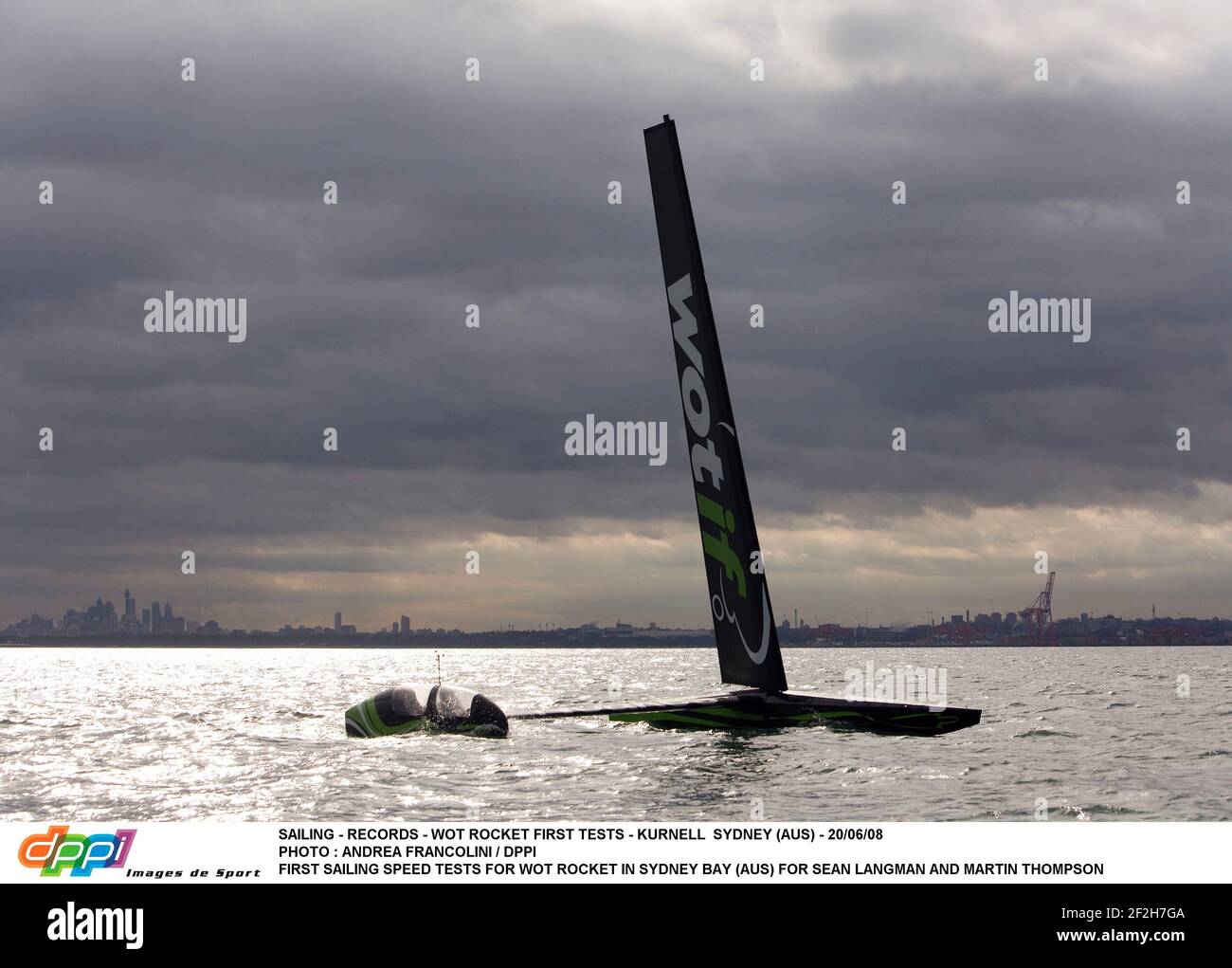 SAILING - RECORDS - WOT ROCKET FIRST TESTS - KURNELL SYDNEY (AUS) - 20 ...