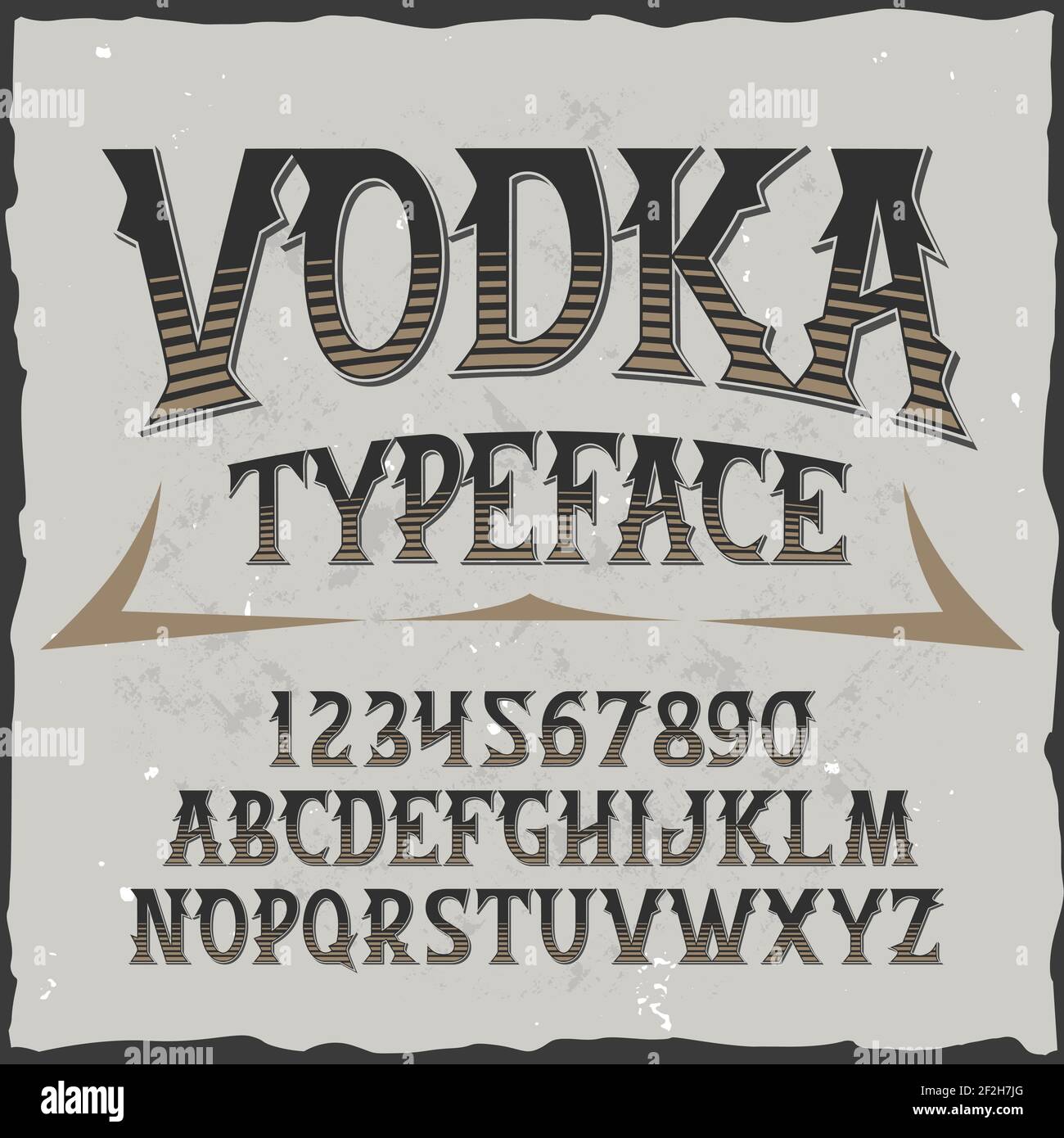 Original label typeface named "Vodka". Good handcrafted font for any ...